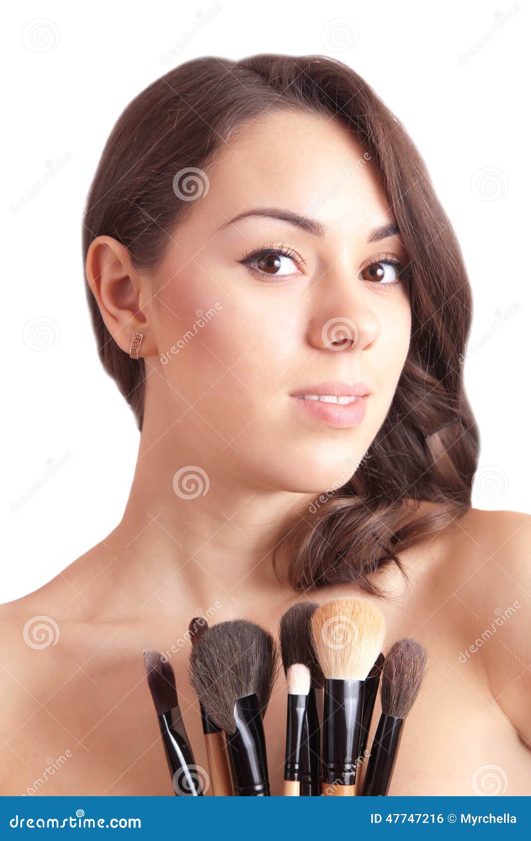 Portrait of Beautiful Female Model Stock Photo - Image of face, cute ...