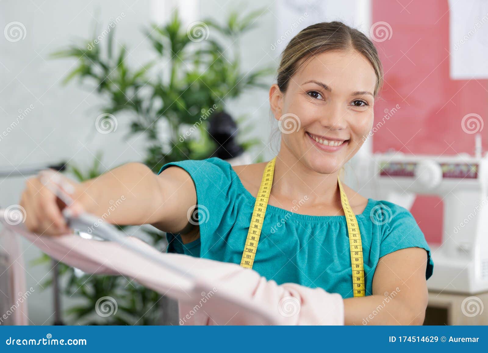 Portrait Beautiful Female Store Owner Stock Image - Image of retail ...