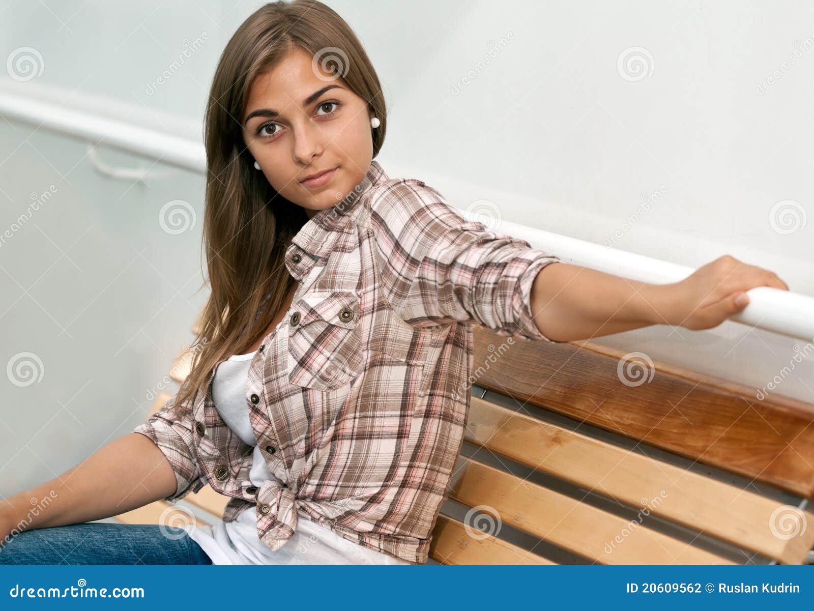Portrait of a Beautiful Girl Stock Photo - Image of modern, looking ...