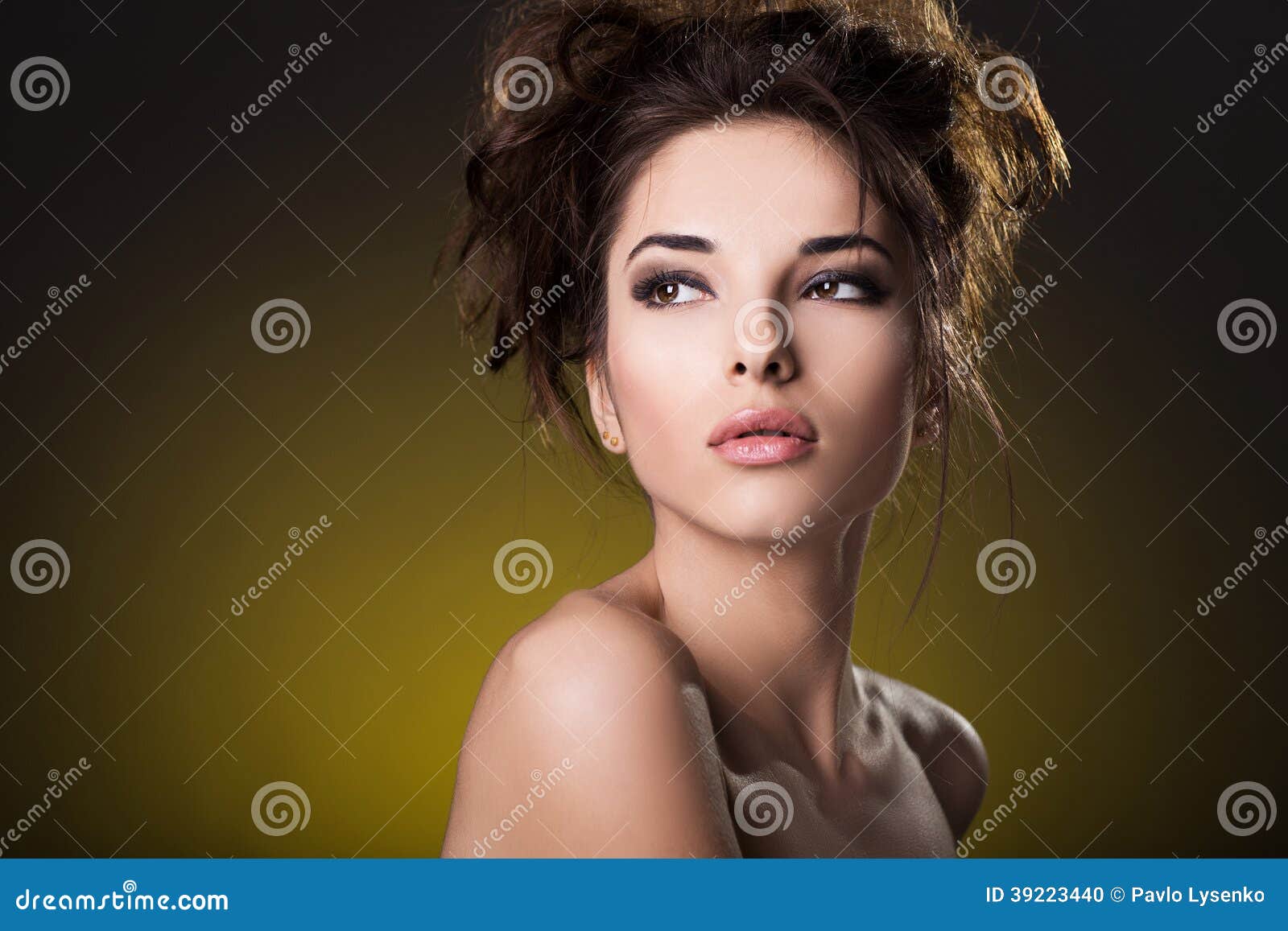 Portrait of a Beautiful Girl. Stock Photo - Image of elegance ...