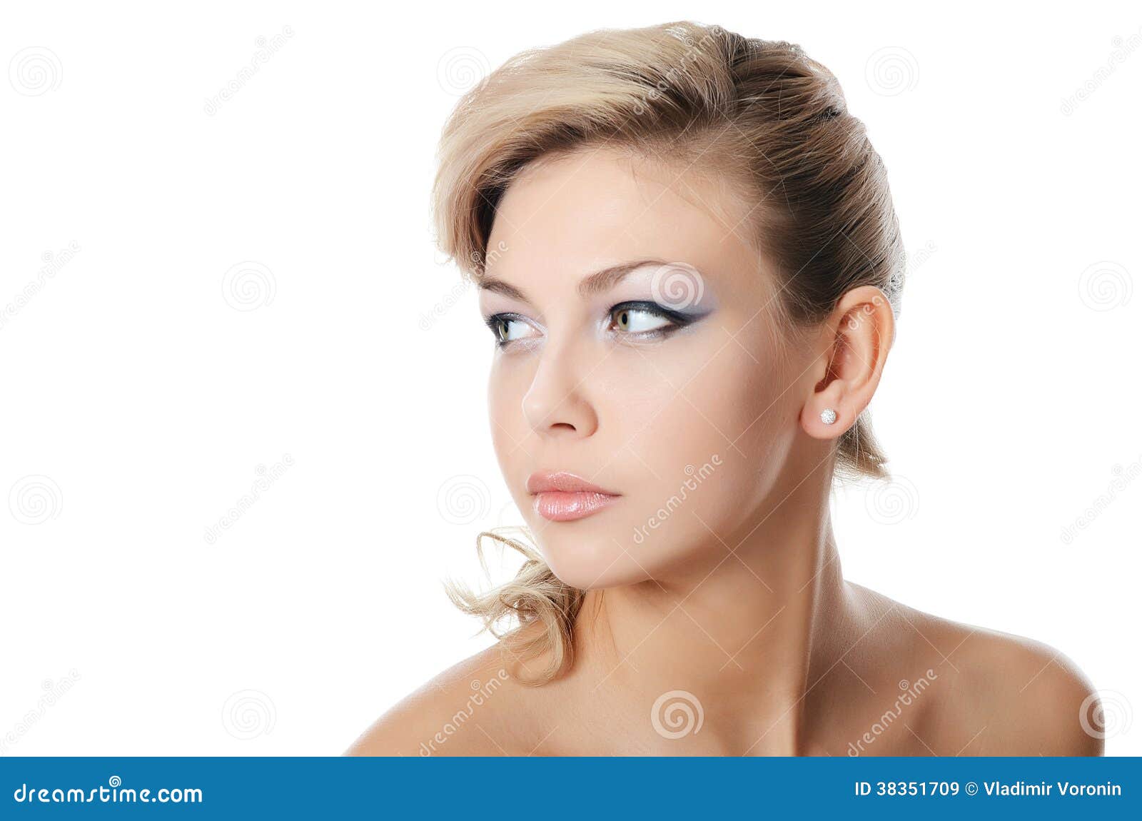 Portrait of Beautiful Girl - Creative Make-up Stock Image - Image of ...