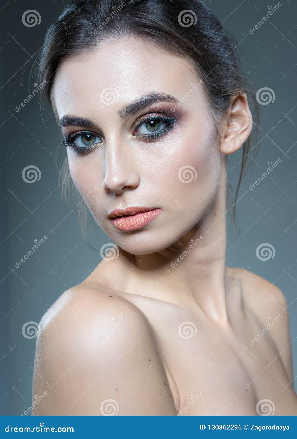 Portrait of a Beautiful Girl Glamorous Stock Photo - Image of ...