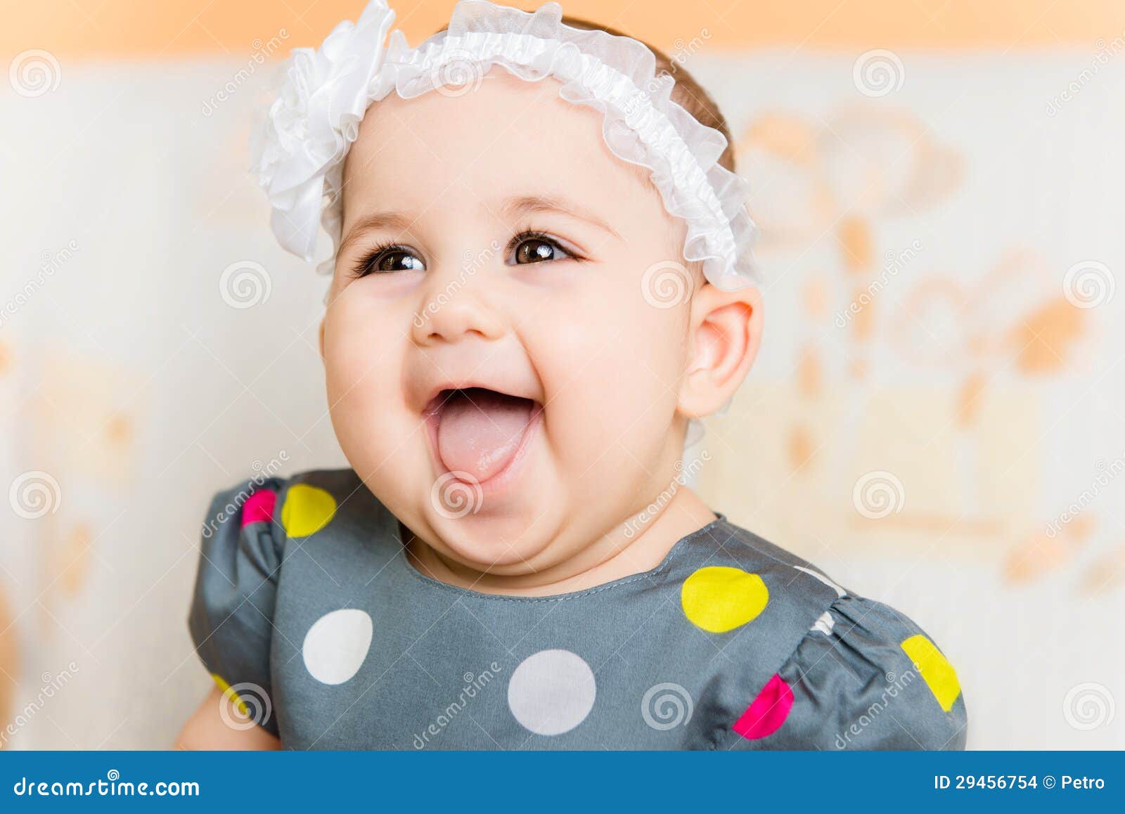 Portrait of Beautiful Happy Baby Stock Photo - Image of adorable ...