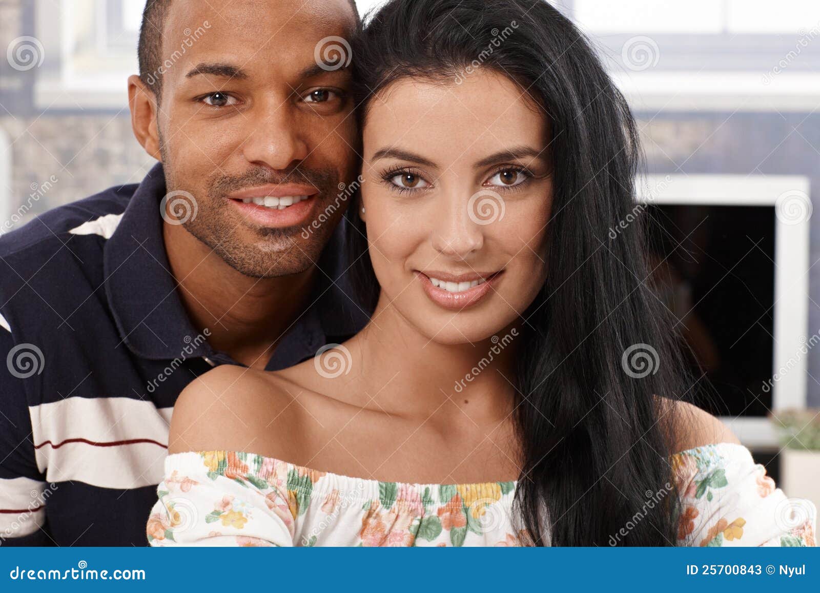 Beautiful Interracial Couple Expecting A Baby Royalty-Free Stock Image ...