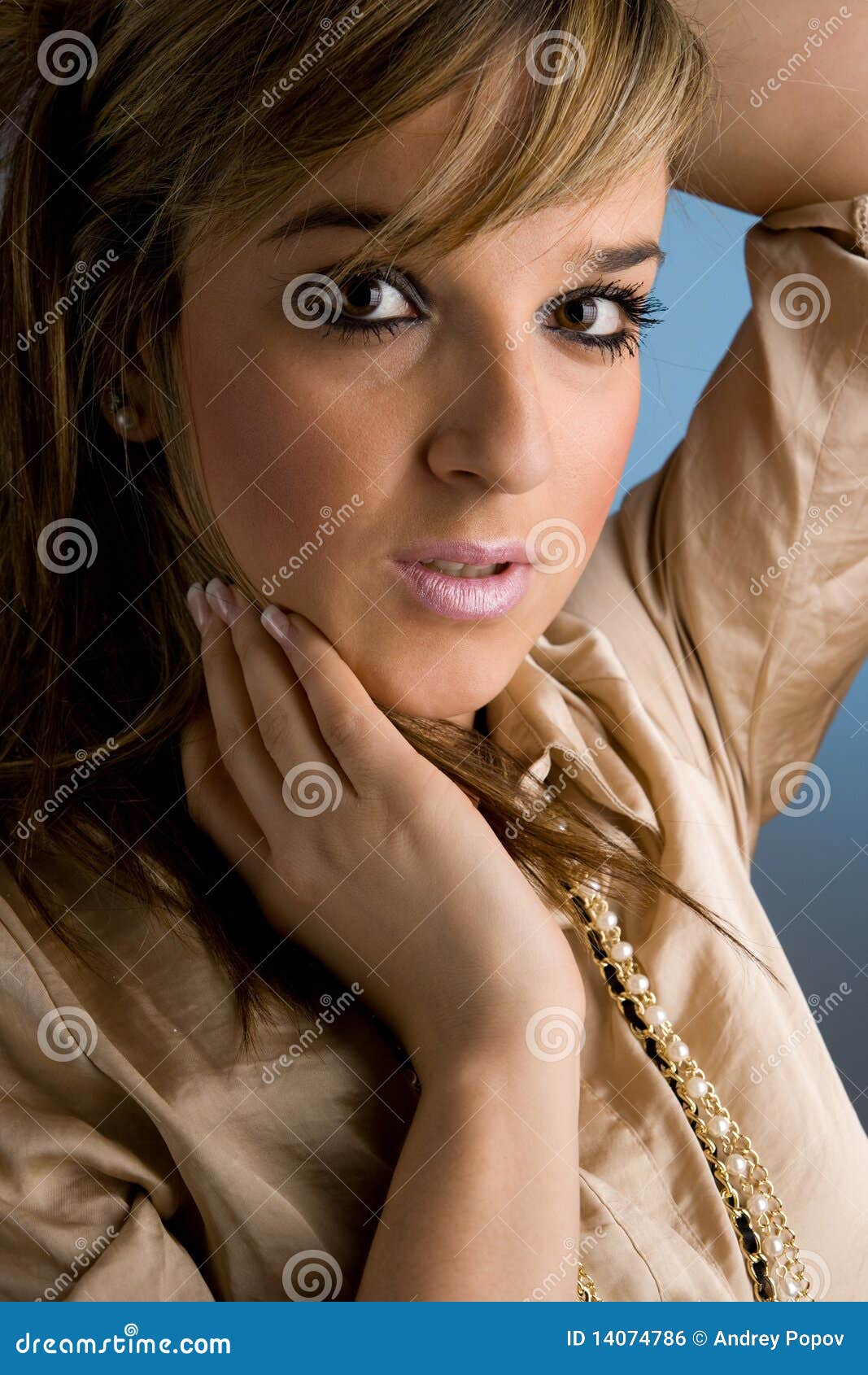 Portrait of beautiful lady stock photo. Image of sitting - 14074786