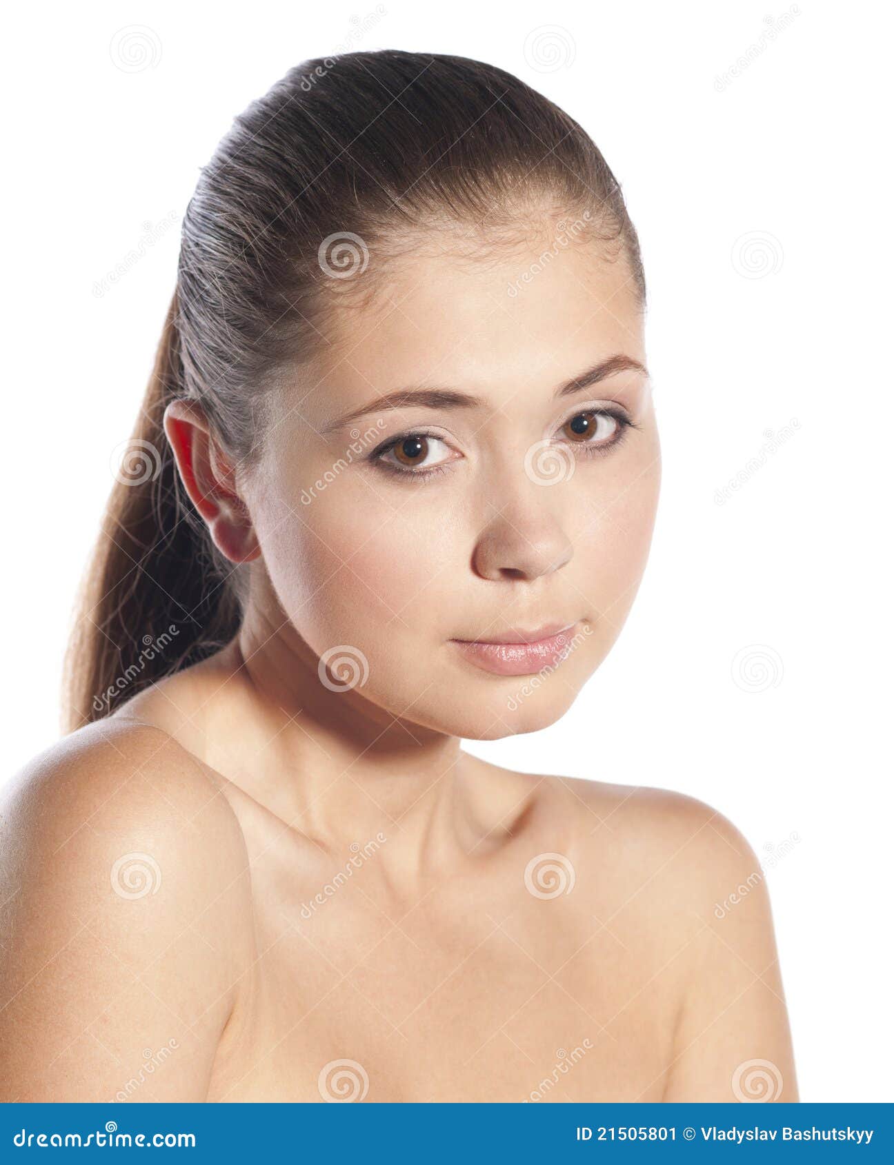 Portrait of beautiful lady stock image. Image of isolated - 21505801
