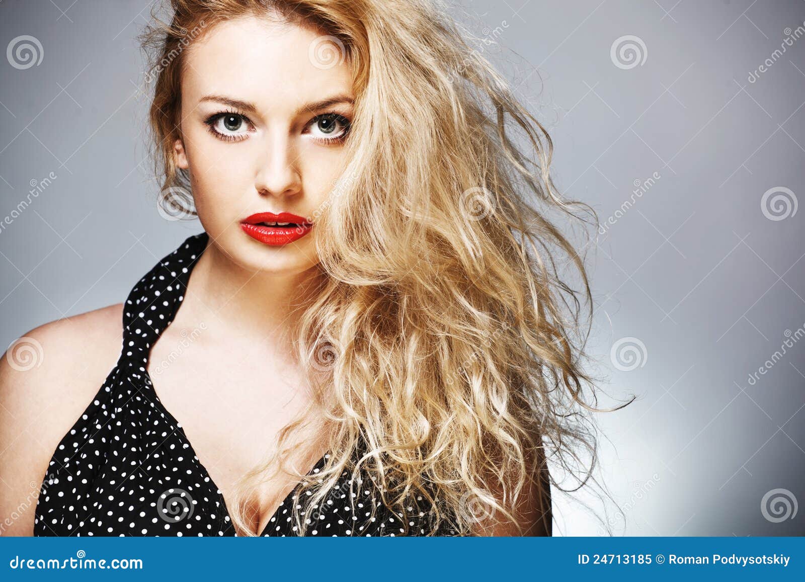 Portrait of beautiful lady stock image. Image of cheerful - 24713185