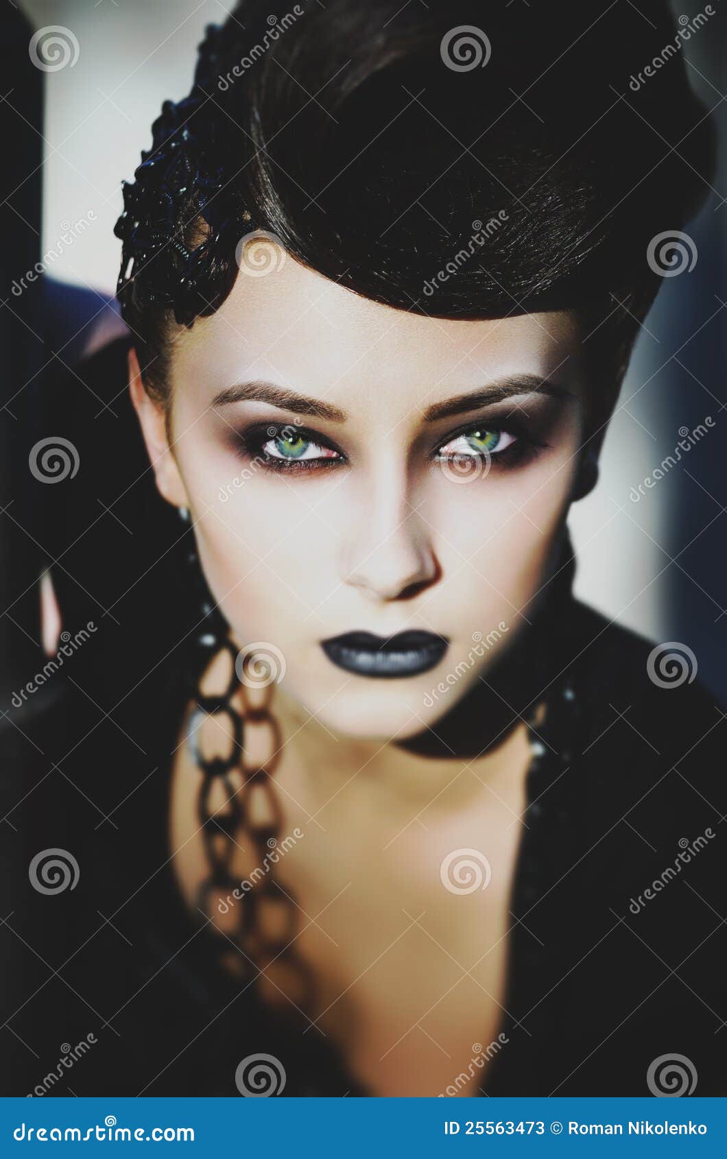 Portrait of the Beautiful Lady Stock Image - Image of eyes, gaze: 25563473