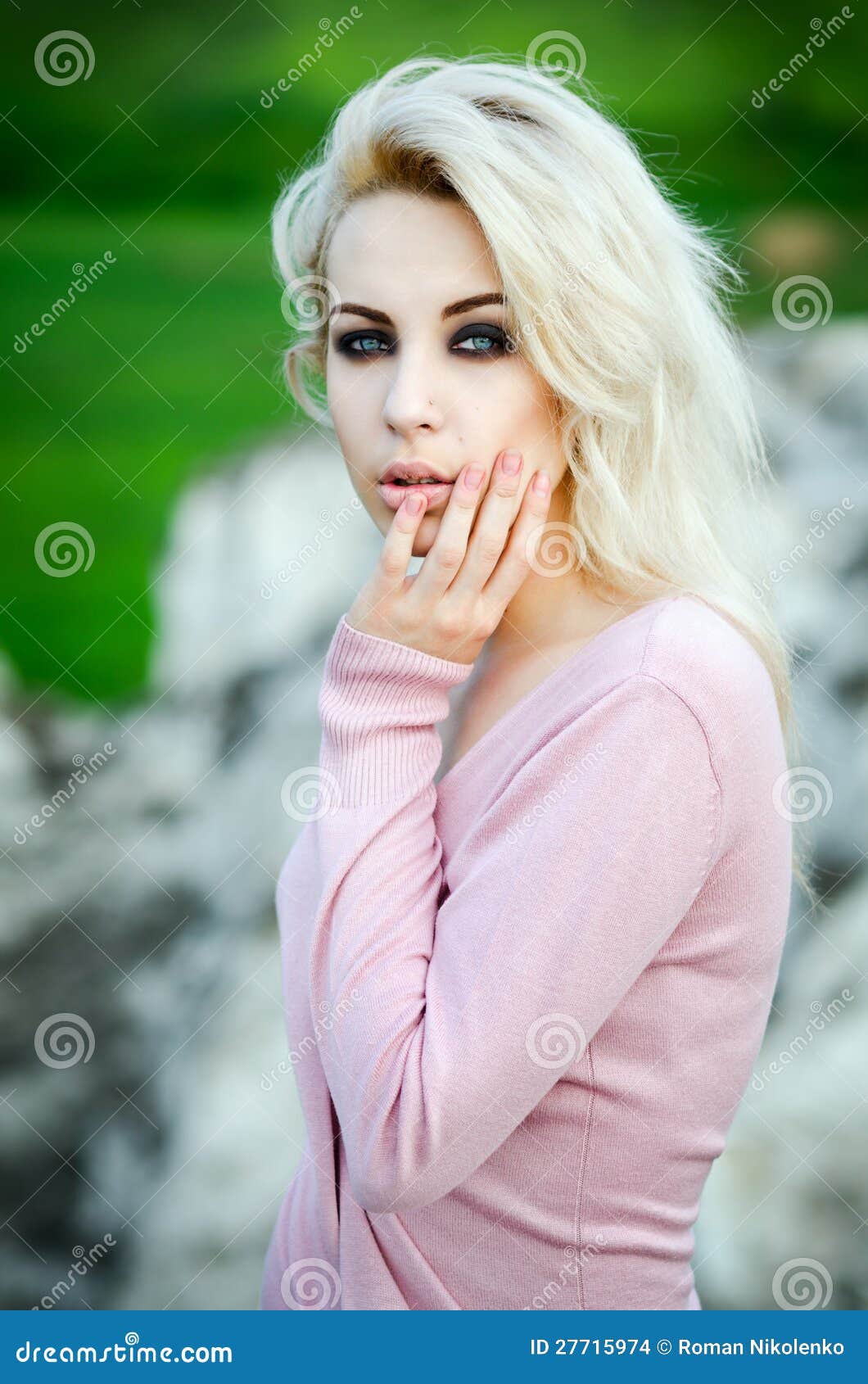 Portrait of the Beautiful Lady Stock Photo - Image of gaze, charming ...