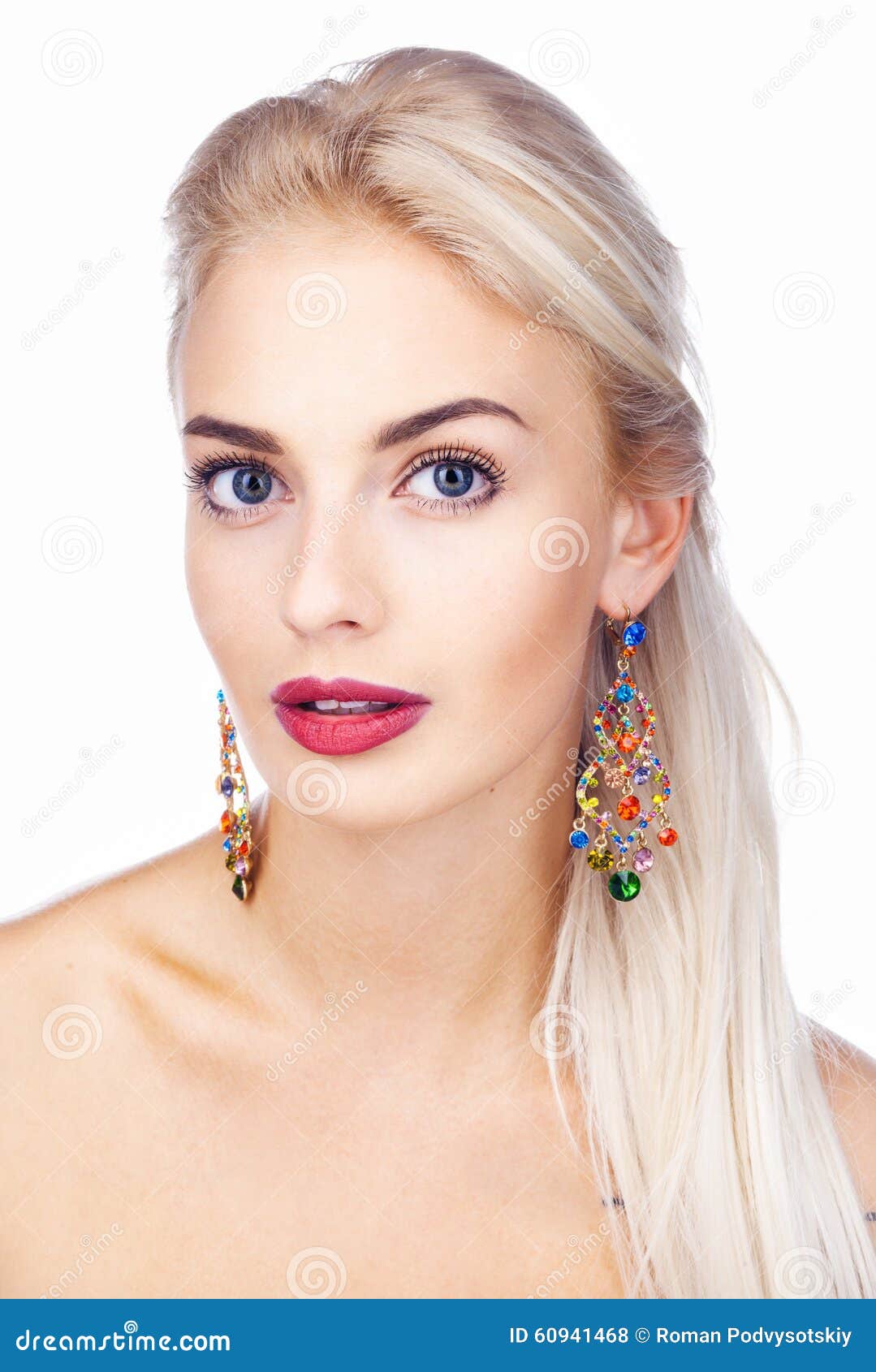 Portrait of beautiful lady stock photo. Image of cheerful - 60941468