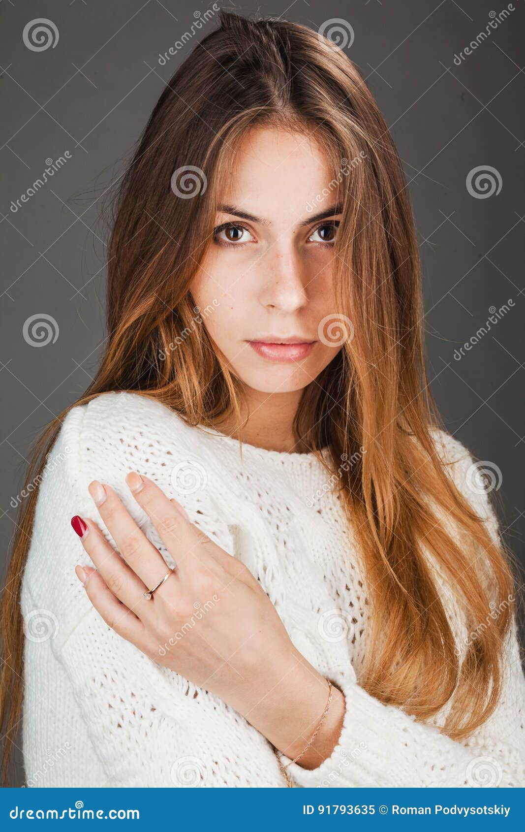 Portrait of beautiful lady stock image. Image of caucasian - 91793635
