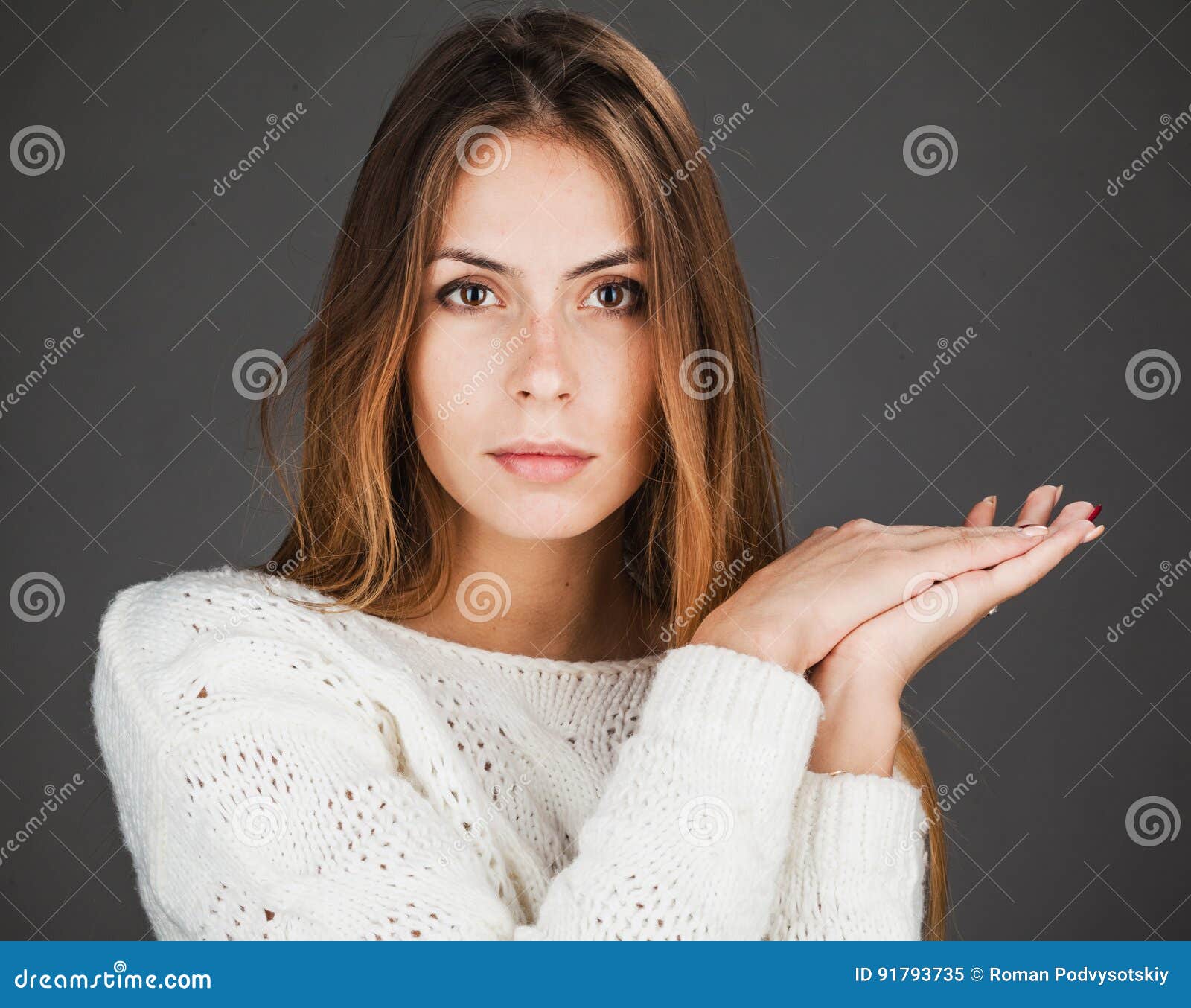 Portrait of beautiful lady stock image. Image of closeup - 91793735