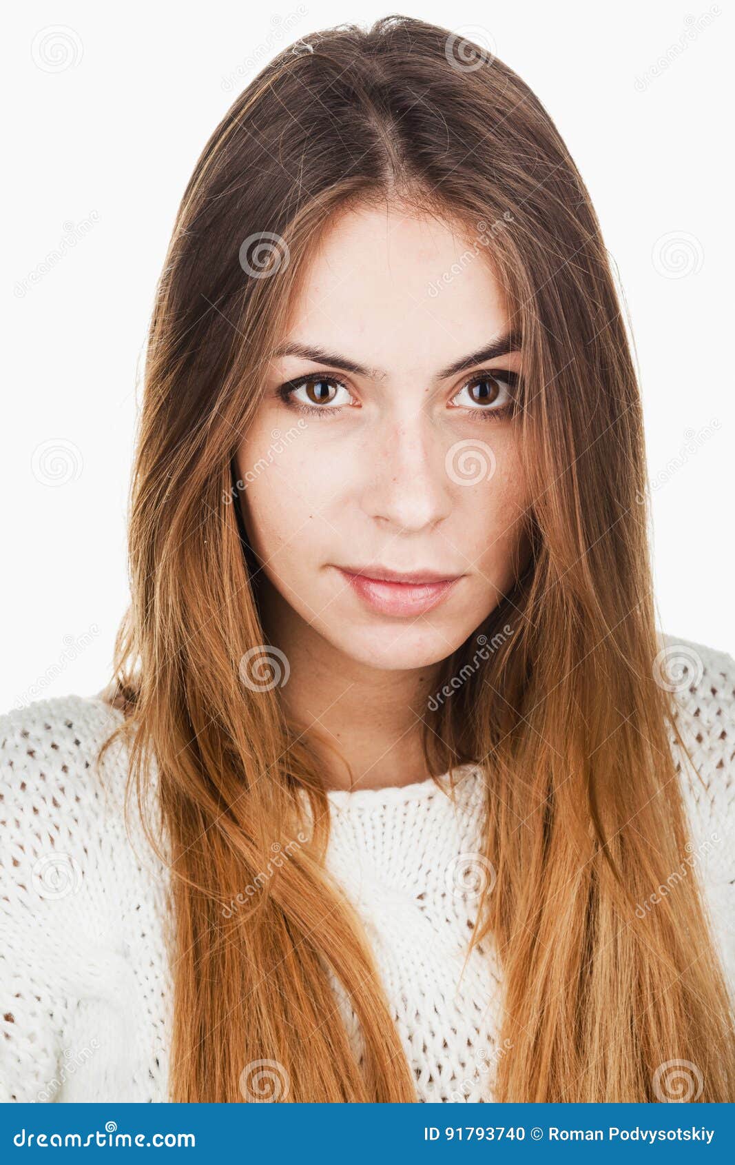 Portrait of beautiful lady stock photo. Image of clean - 91793740