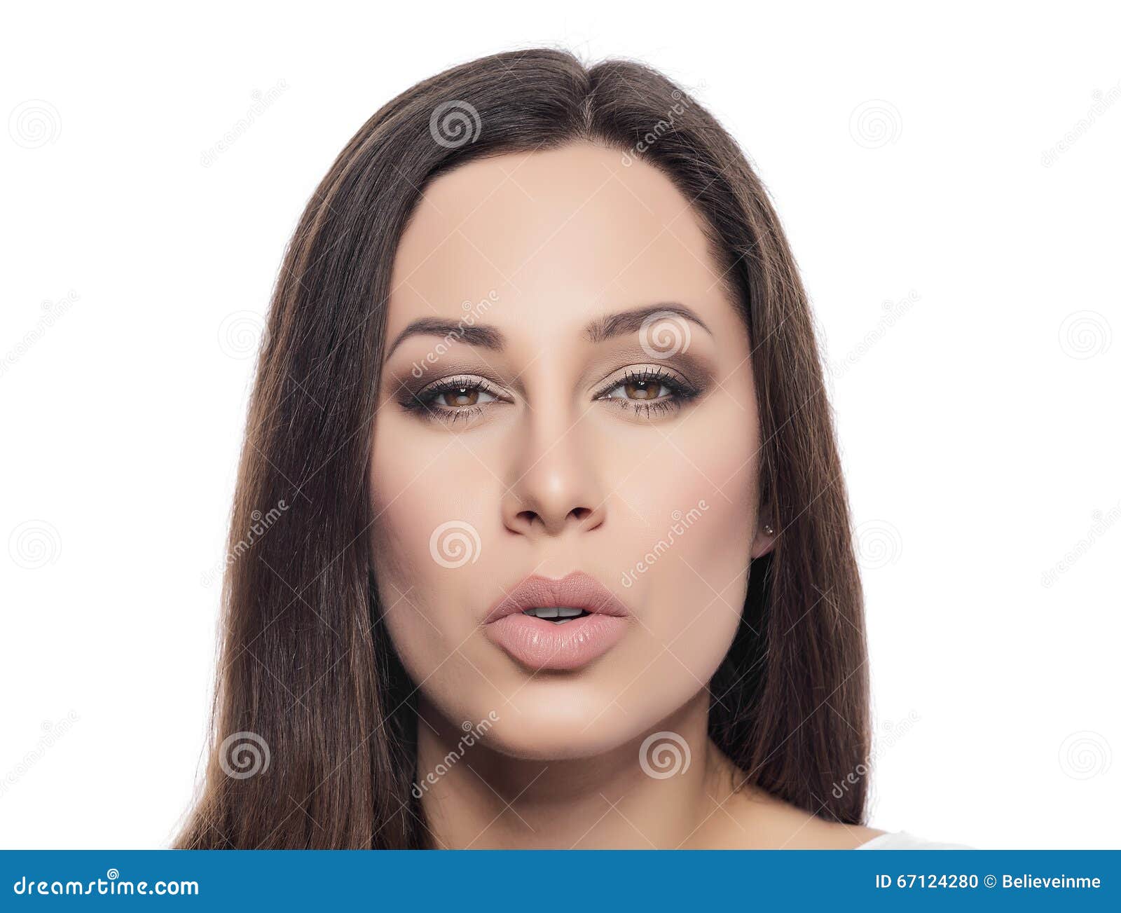 Portrait of Beautiful Lady. Stock Photo - Image of posing, isolated ...