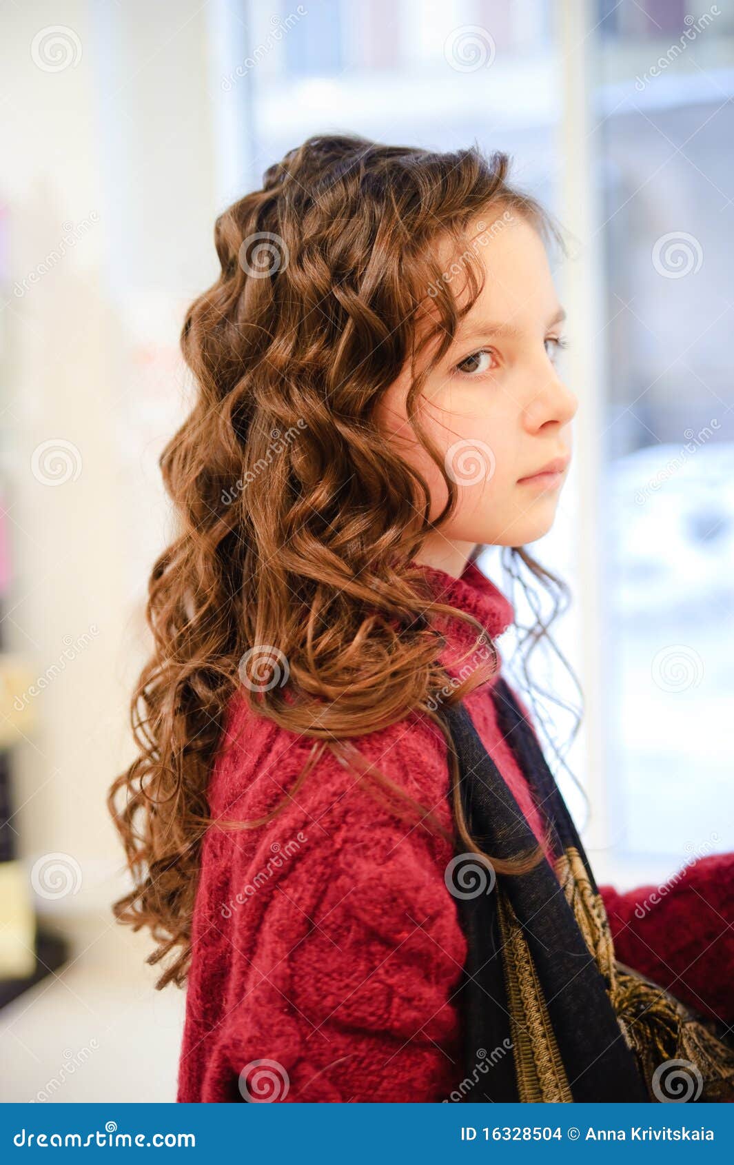 Portrait of the Beautiful Little Stock Photo - Image of kind, childhood ...