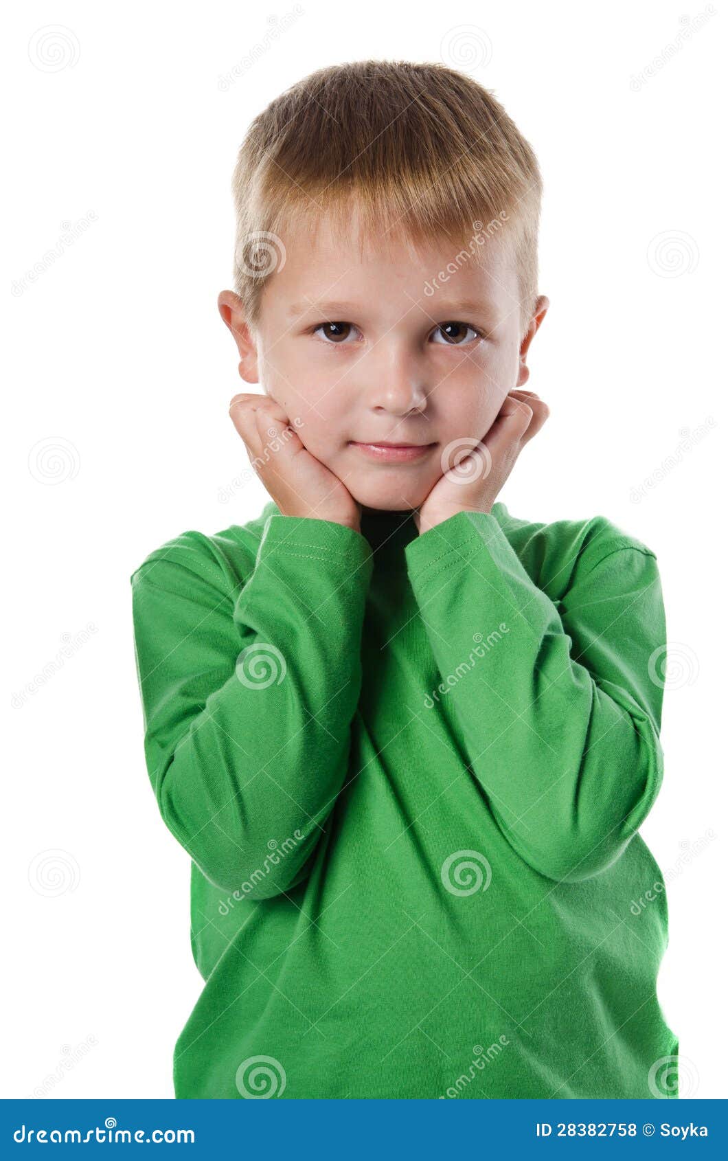 Portrait of Beautiful Little Boy Stock Photo - Image of joyful, teeth ...