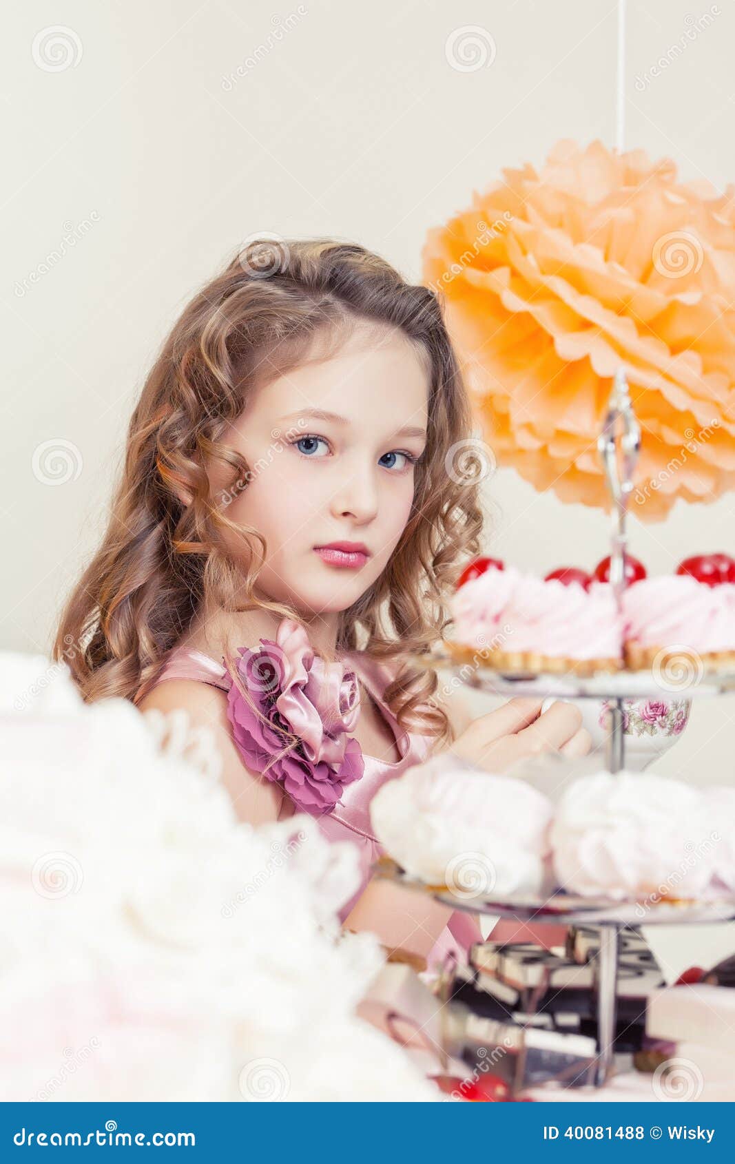 Portrait of Beautiful Little Lady Posing in Studio Stock Photo - Image ...