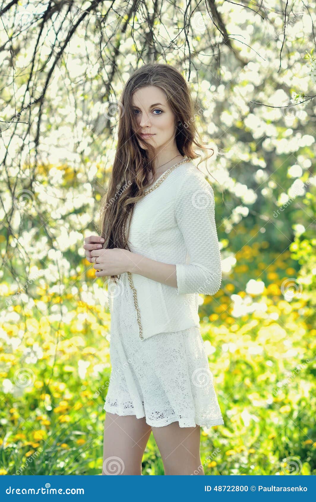 Portrait of a Beautiful Lonely Girl Stock Photo - Image of magnificent ...