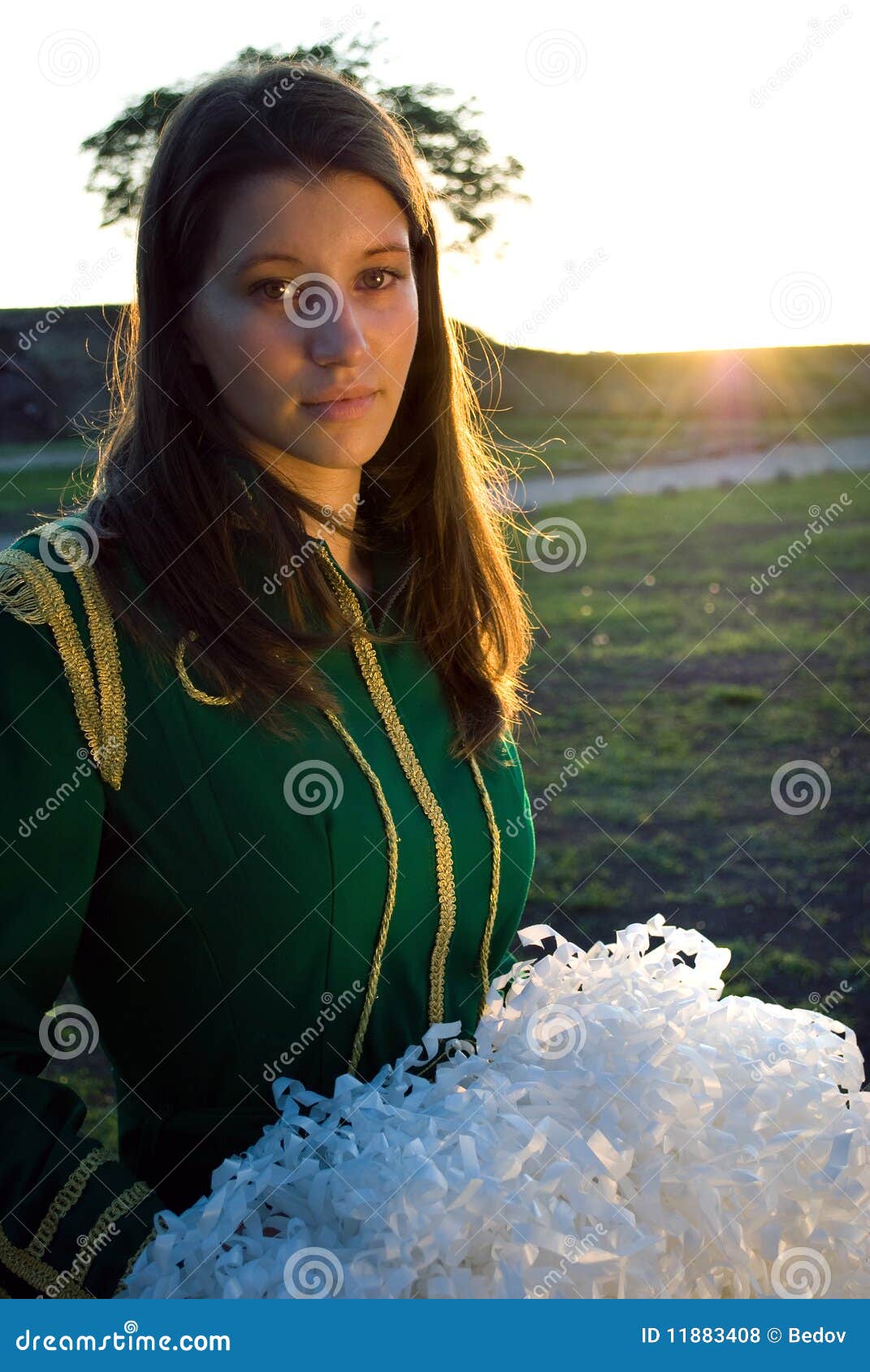 Portrait of Beautiful Majorette Stock Photo - Image of health, look ...