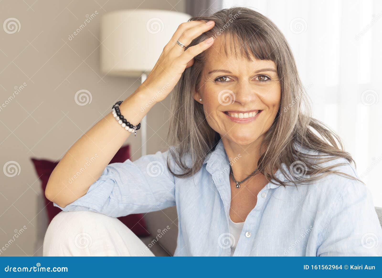 Portrait of a Beautiful Middle Aged Woman Smiling Stock Photo - Image ... Portrait of a Beautiful Middle Aged Woman Smiling Stock Photo - Image ...