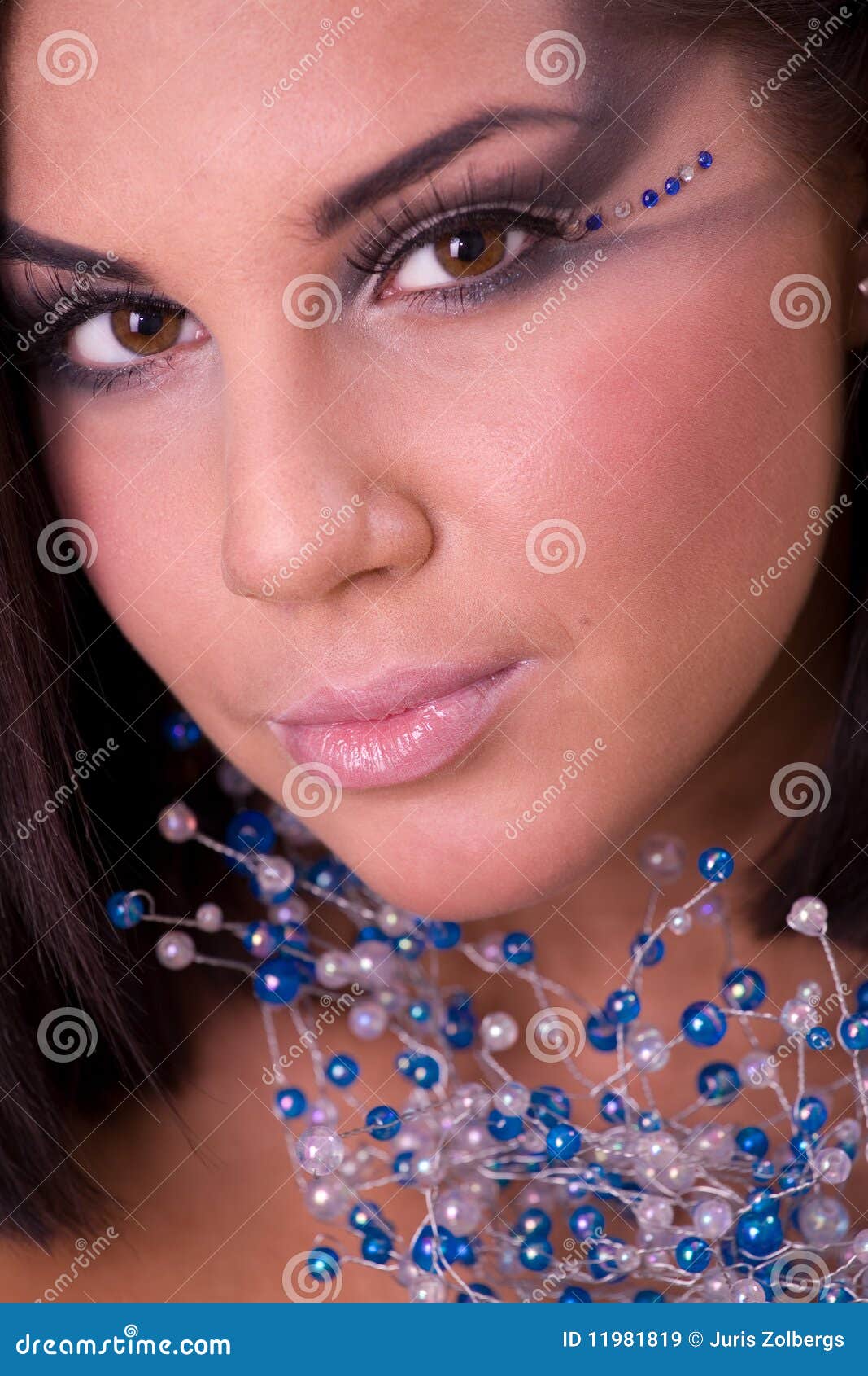 Portrait of Beautiful Model Stock Image - Image of flirt, lips: 11981819