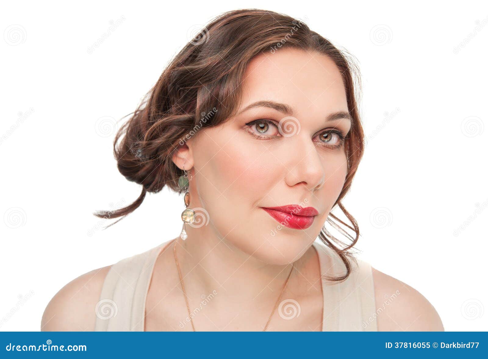 Portrait of Beautiful Plus Size Woman Stock Image - Image of large ...