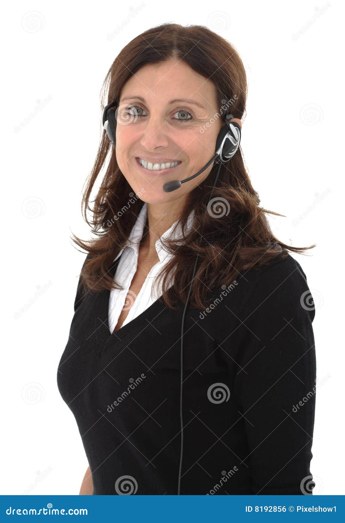 Portrait of a Beautiful Receptionist Stock Photo - Image of beautiful ...