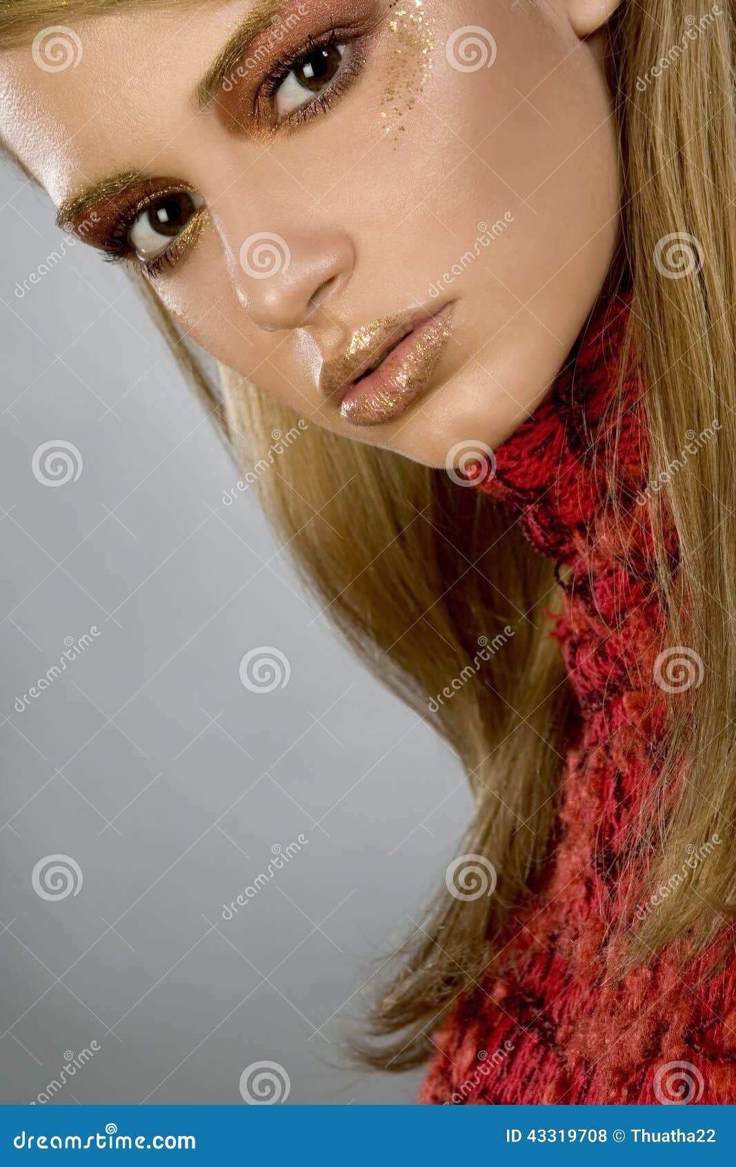 Portrait of a Beautiful Sad Girl Stock Photo - Image of glamour ...