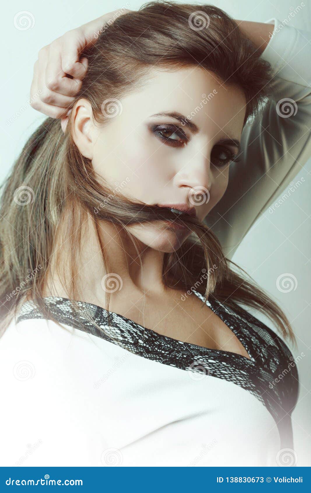 Portrait Of A Beautiful Girl Stock Image Image Of Lady Model 138830673