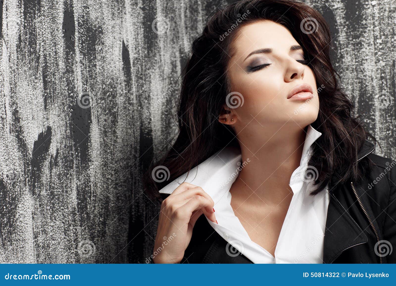 Portrait of Beautiful Girl in the Studio. Stock Photo - Image of lady ...