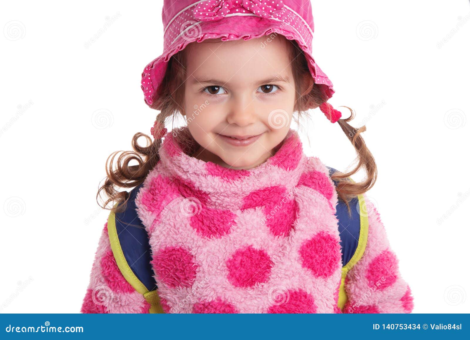 Beautiful and Happy Smiling Child on a White Background Stock Photo ...