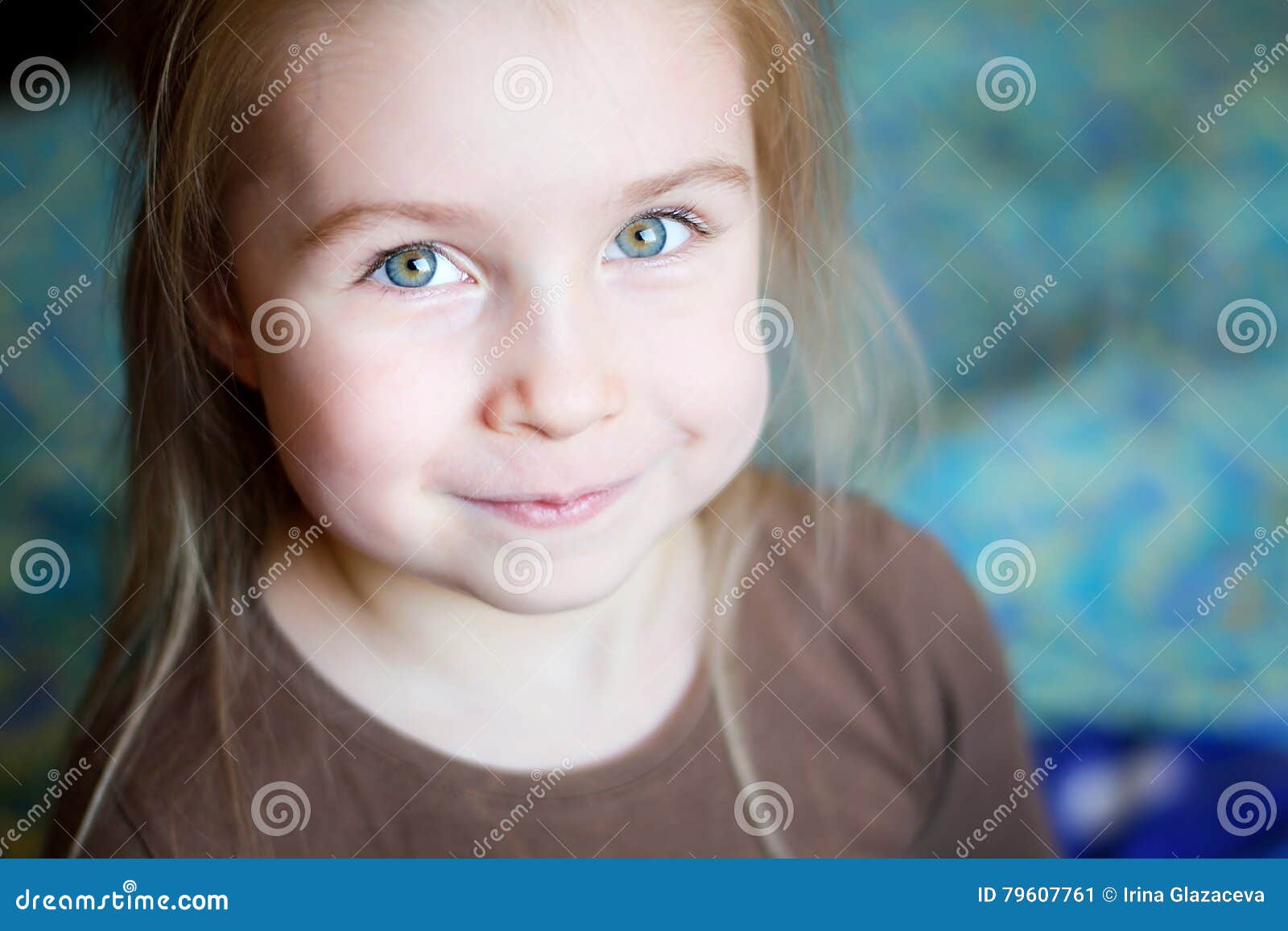 Portrait of a Beautiful Smiling Girl Stock Image - Image of natural ...