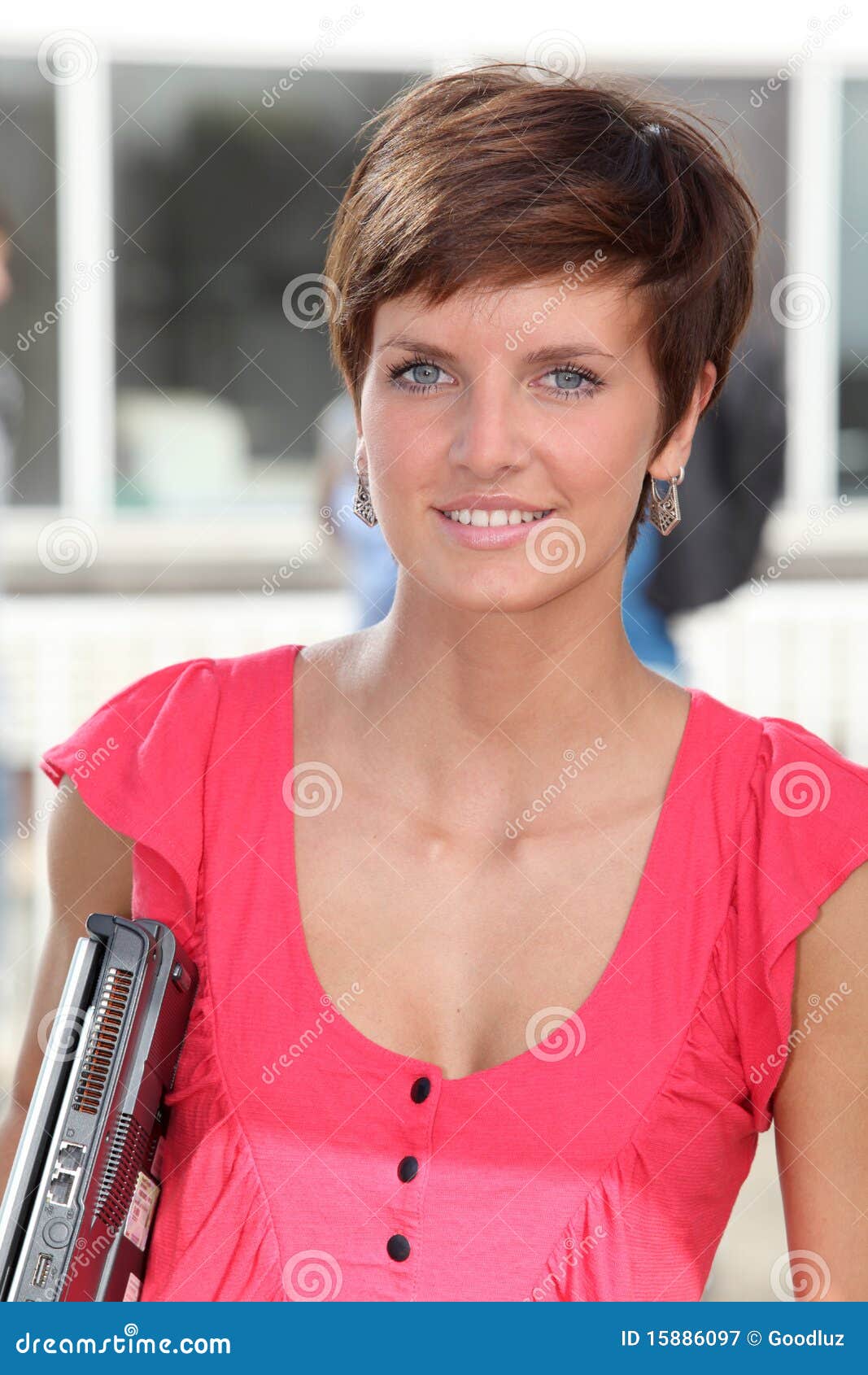 Portrait of Beautiful Student Girl Stock Image - Image of closeup ...