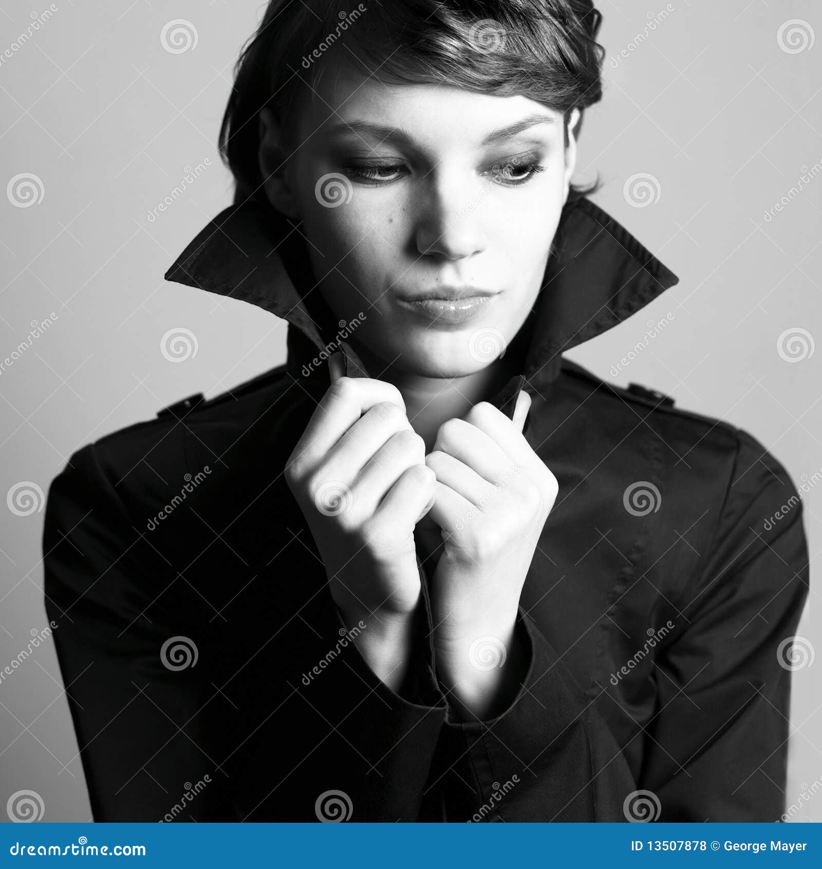 Portrait of Beautiful Stylish Lady Stock Photo - Image of brunette ...