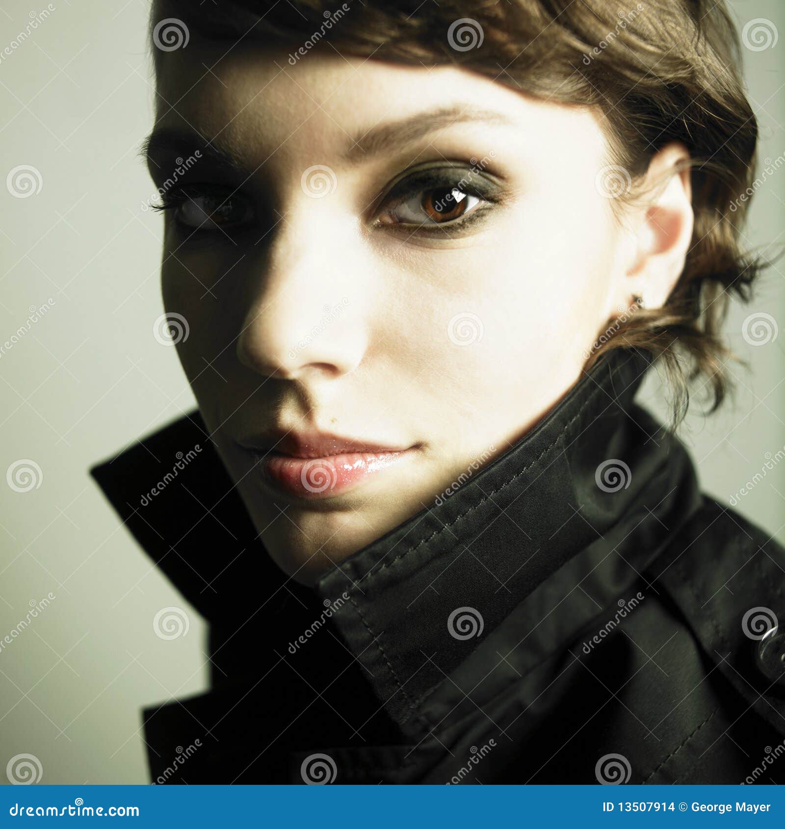 Portrait of Beautiful Stylish Lady Stock Photo - Image of grace ...