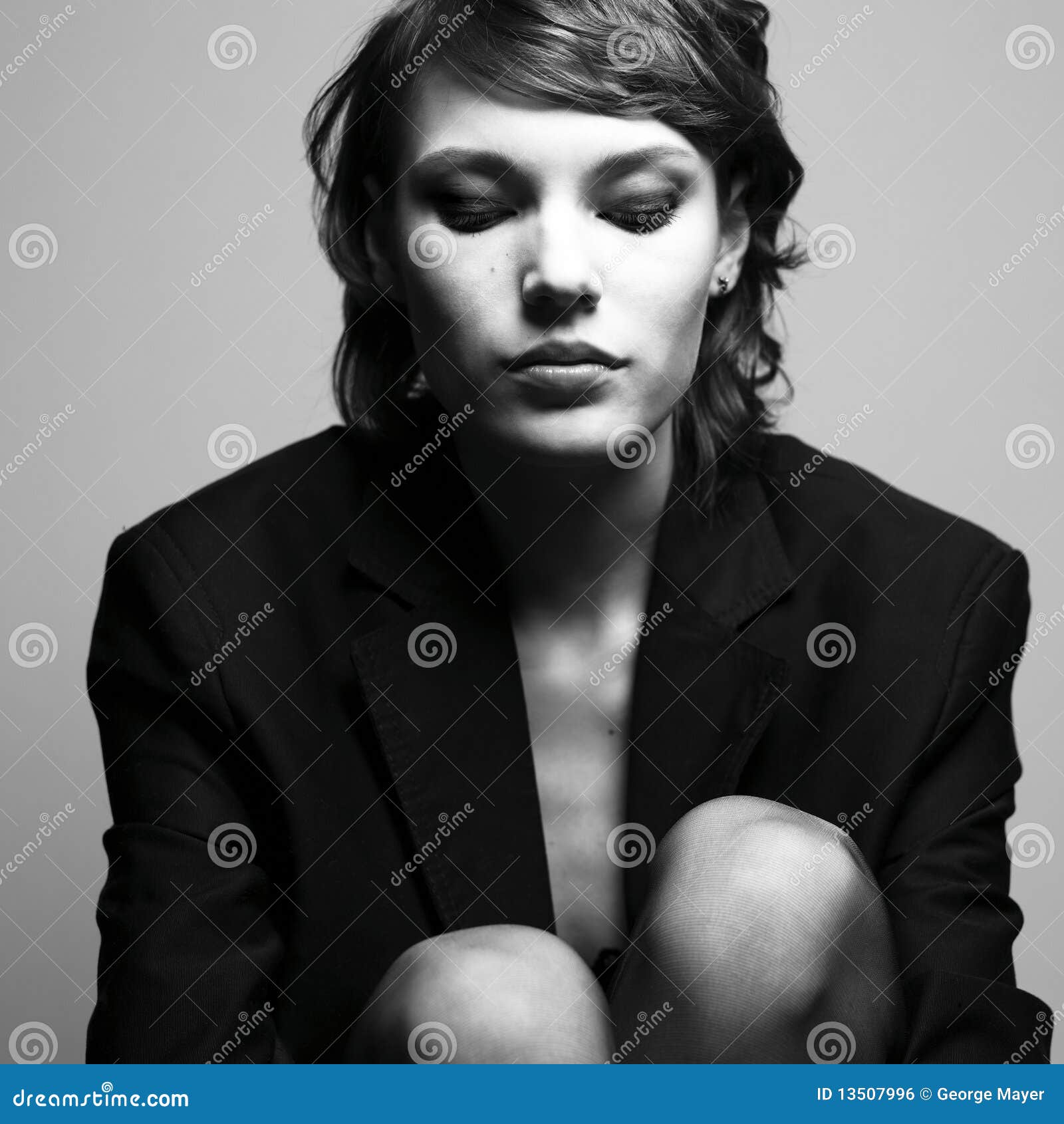 Portrait of Beautiful Stylish Lady Stock Photo - Image of icon, close ...