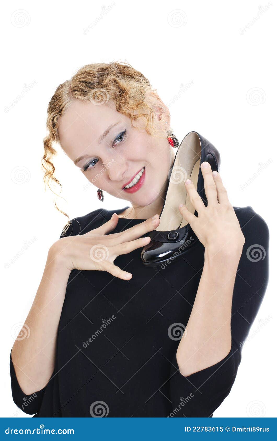 Portrait of Beautiful Stylish Lady Stock Image - Image of model ...