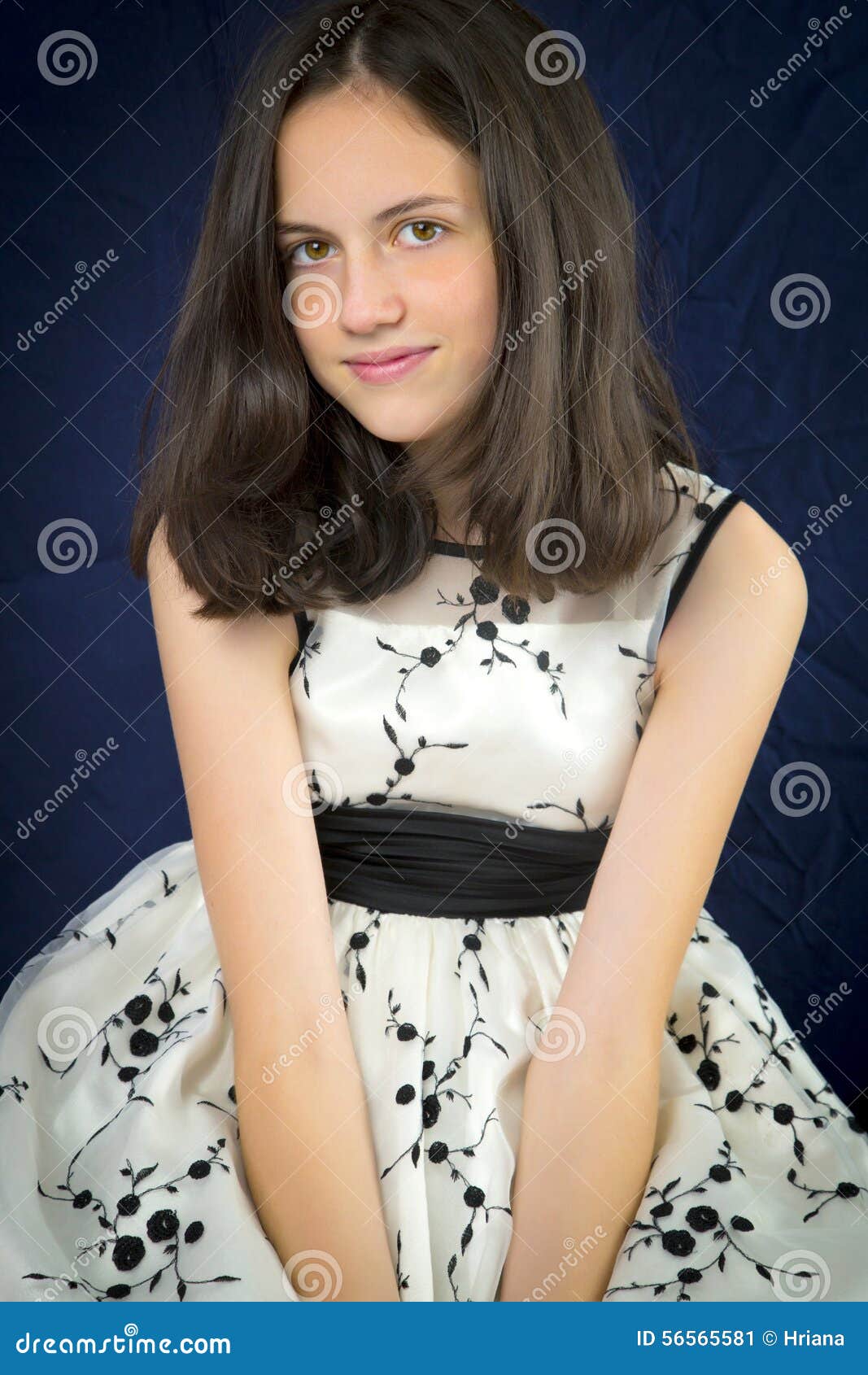 Portrait Of Beautiful Teenage Girl Smiling Stock Image Image Of