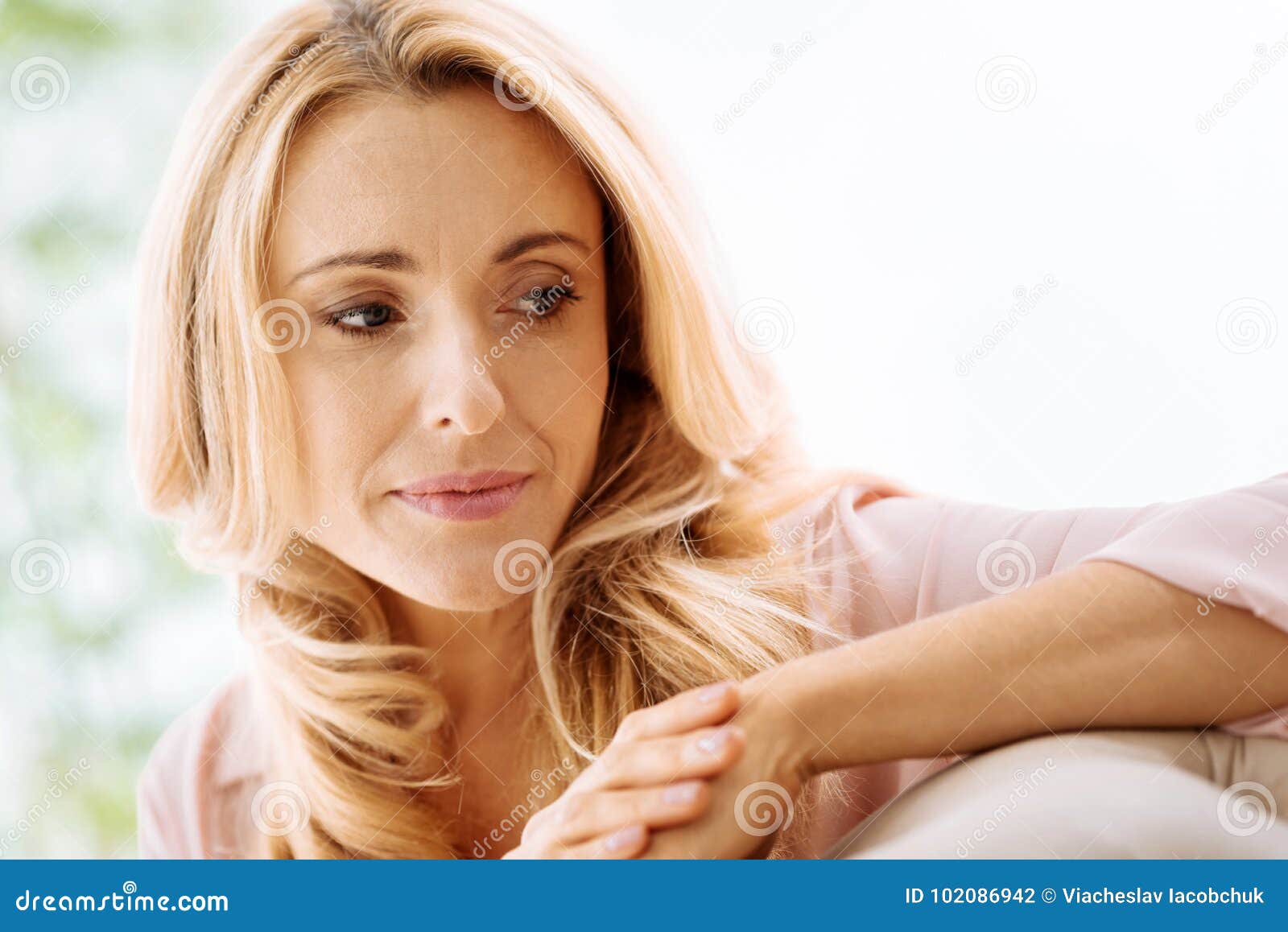 Portrait of a Beautiful Thoughtful Woman Stock Photo - Image of ... Portrait of a Beautiful Thoughtful Woman Stock Photo - Image of ...