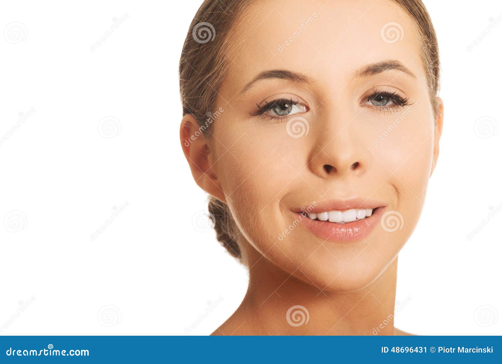 Portrait of Beautiful Wellbeing Woman Stock Image - Image of elegance ...