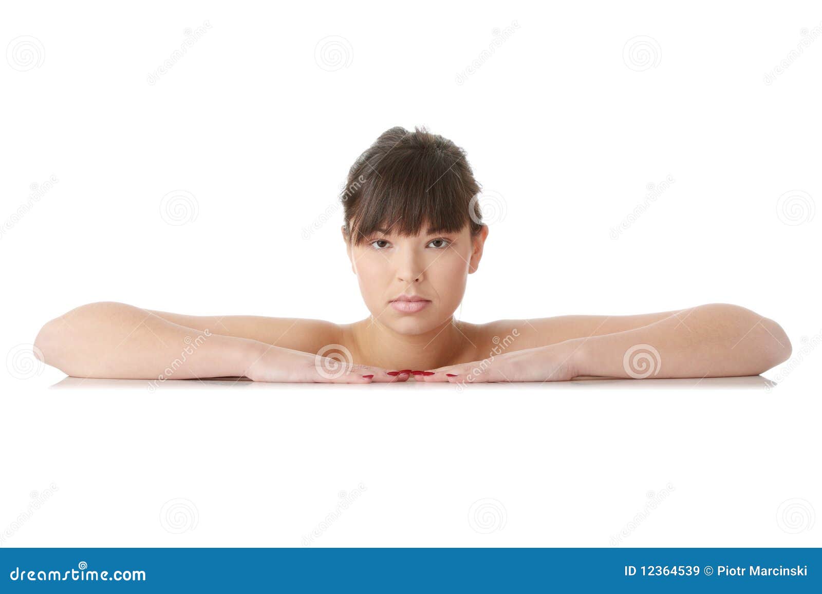 Portrait of a Beautiful Woman Stock Image - Image of body, happy: 12364539