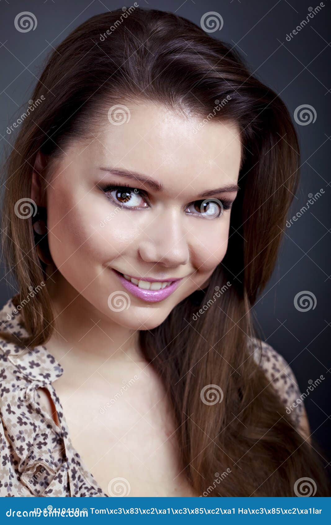 Portrait of the Beautiful Woman Stock Image - Image of beautiful ...