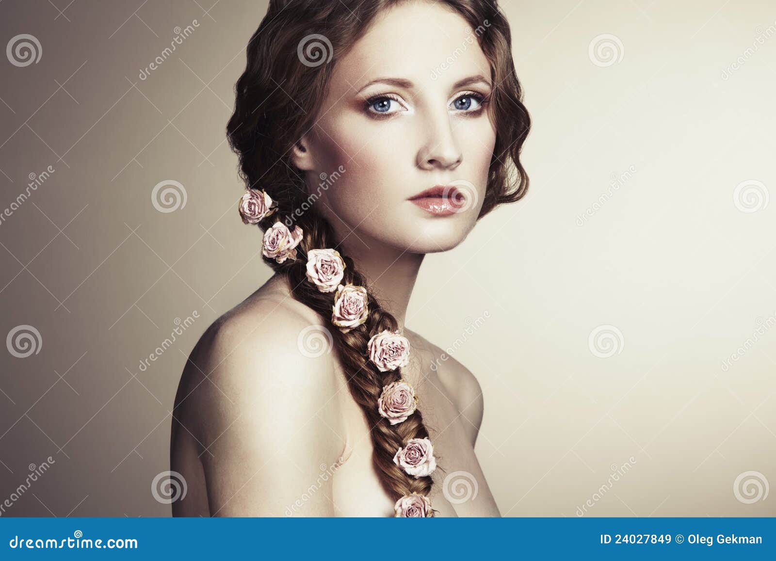 Portrait of a Beautiful Woman Stock Image - Image of cute, hairstyle ...