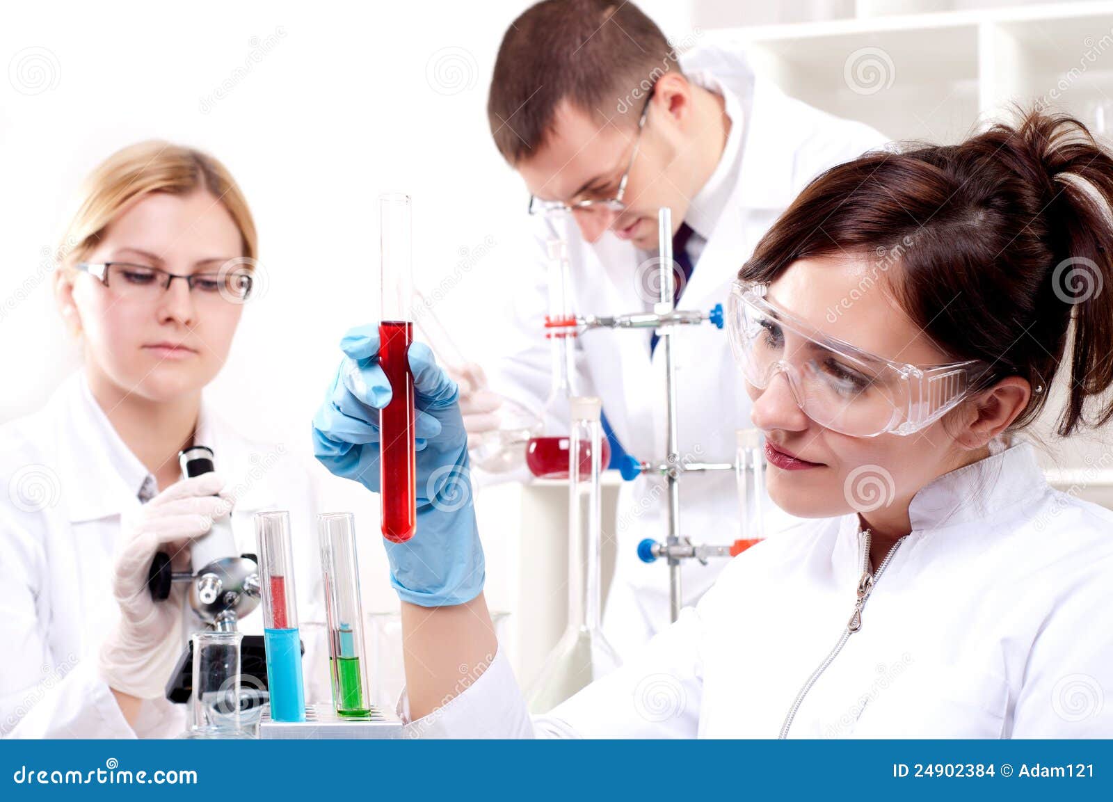 Portrait of a Beautiful Woman Chemist Stock Photo - Image of cure ...