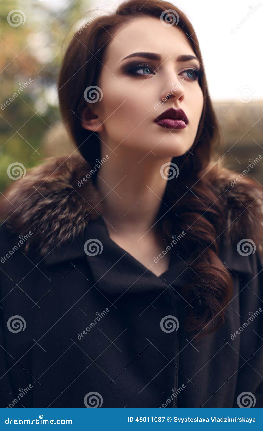 Portrait of Beautiful Woman with Dark Hair and Blue Eyes Stock Image ... Portrait of Beautiful Woman with Dark Hair and Blue Eyes Stock Image ...