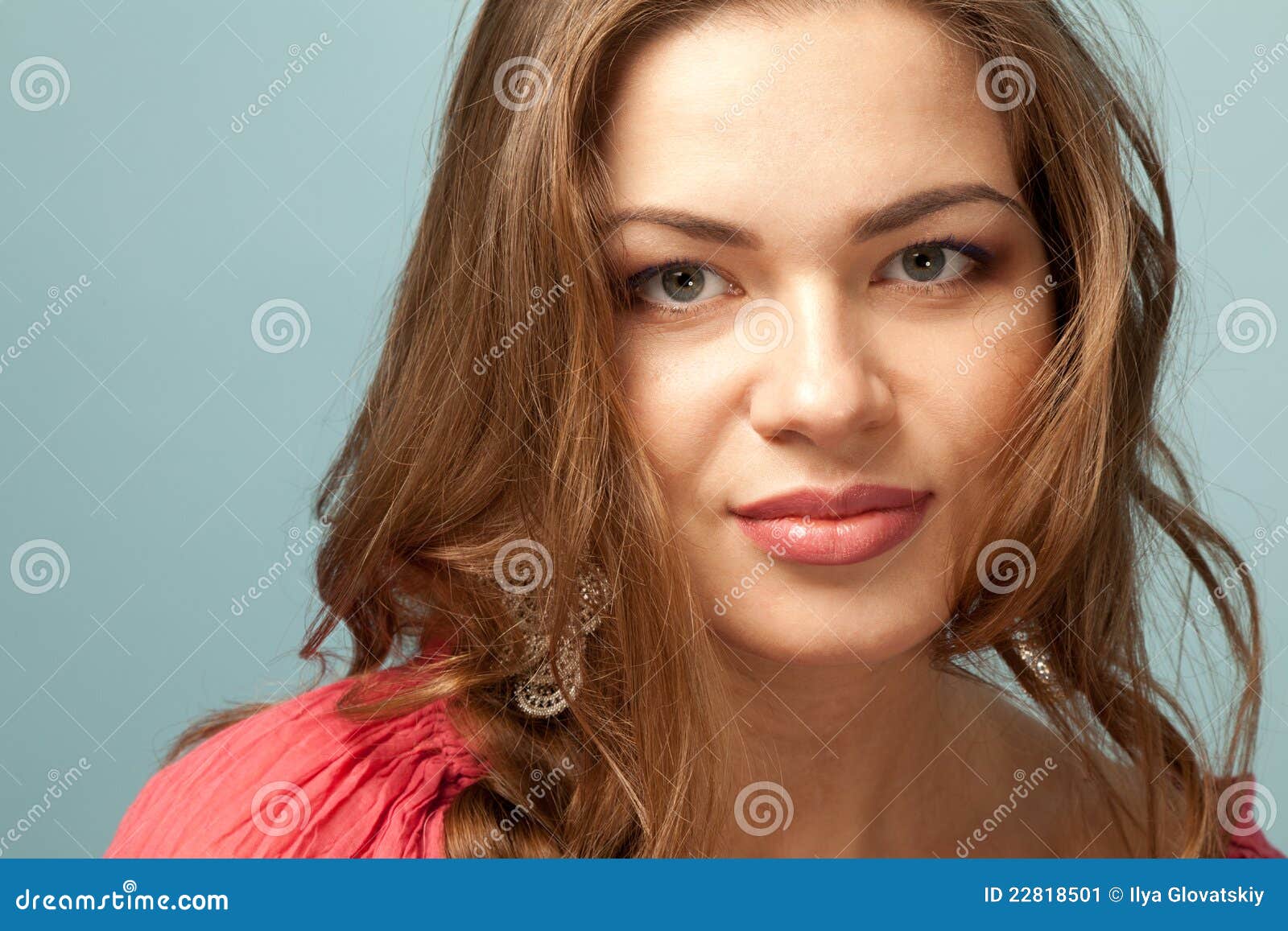 Portrait of Beautiful Woman Looking To the Camera Stock Image - Image ...