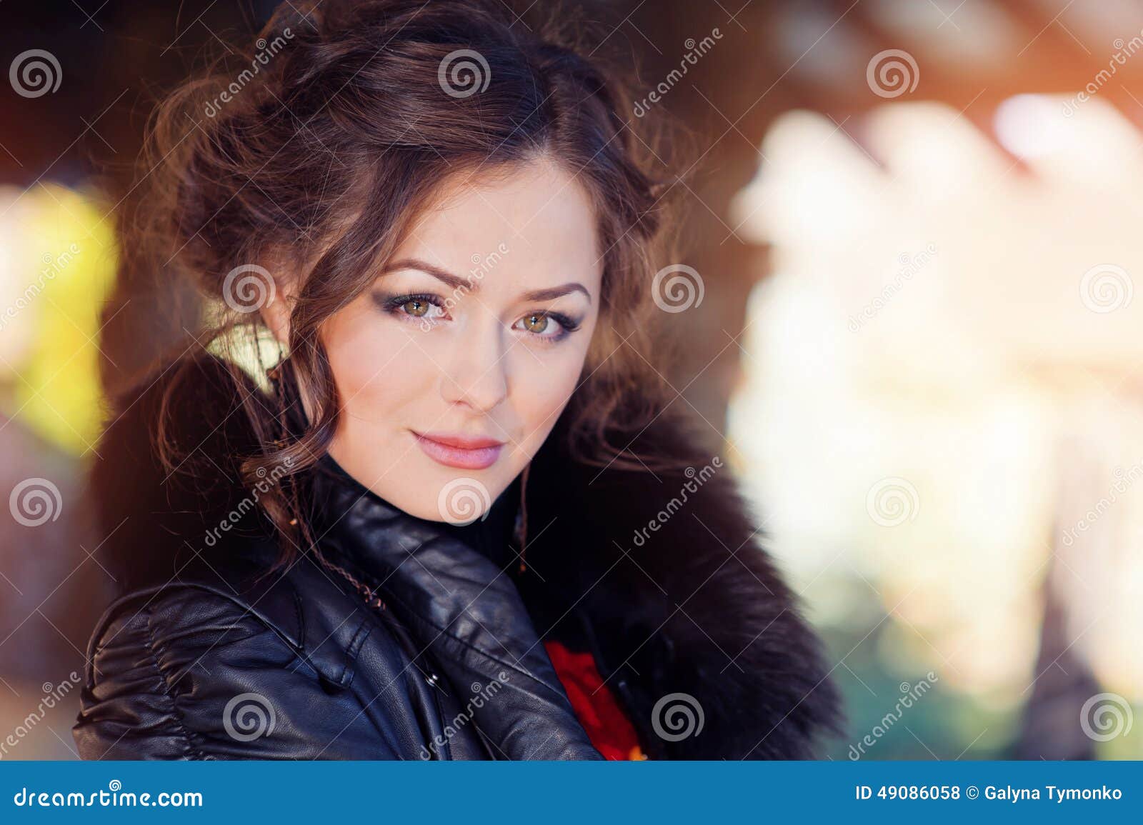 Portrait of a Beautiful Woman Staring at the Camera Stock Photo - Image ...