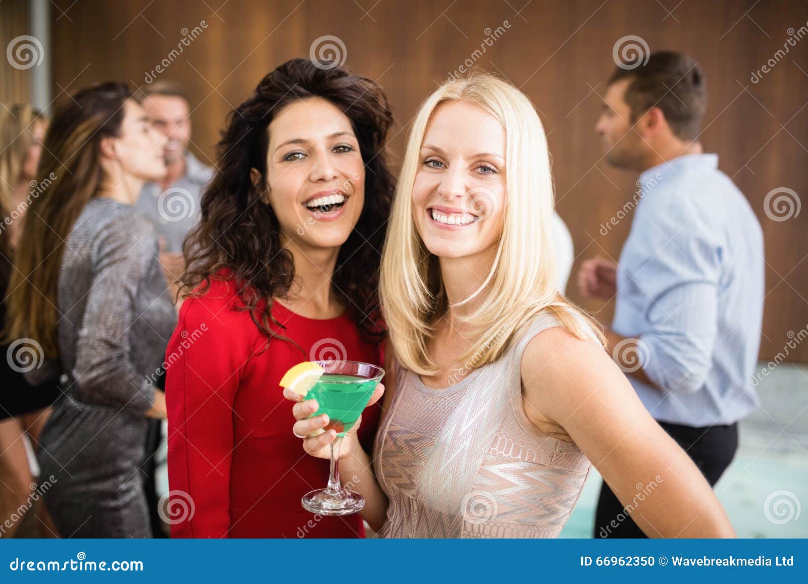 Portrait of Beautiful Women Having Drinks Stock Photo - Image of ...