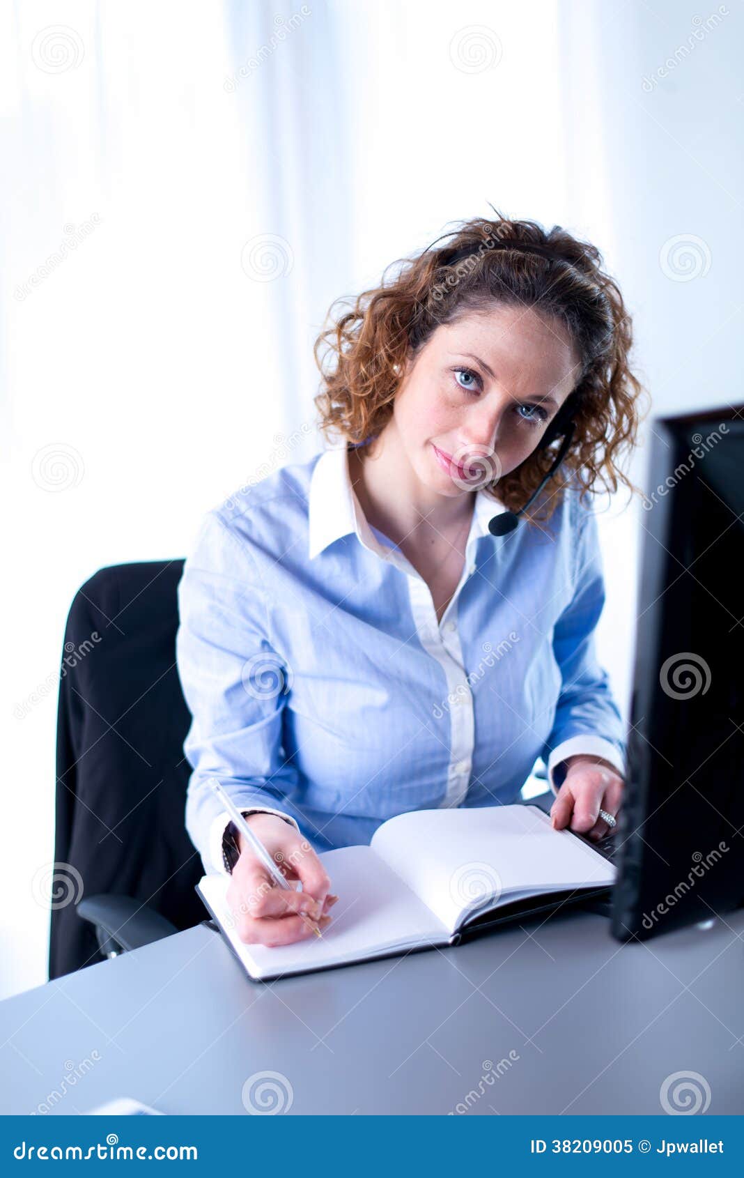 Portrait of a Beautiful Young Executive Woman Stock Image - Image of ...