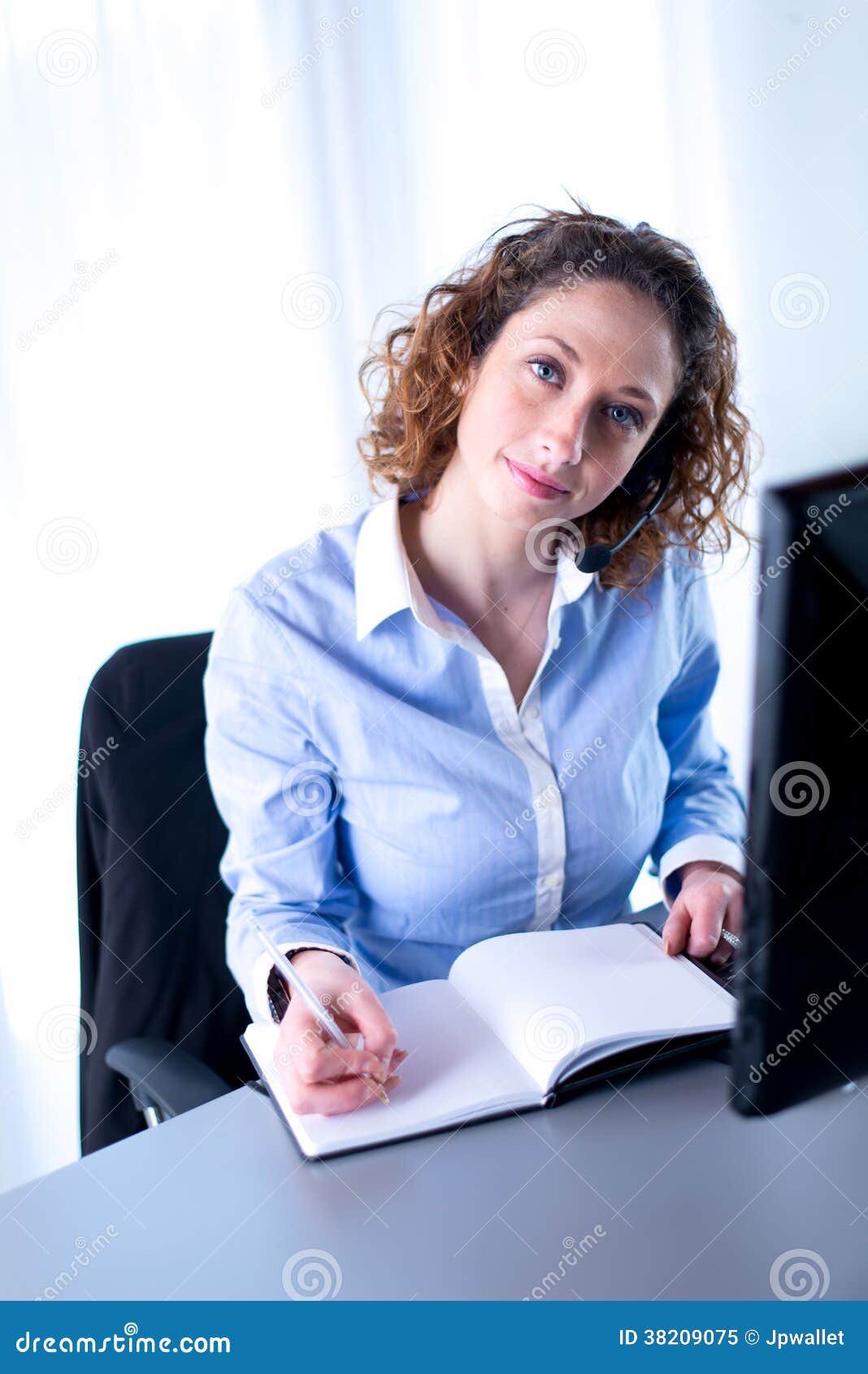 Portrait of a Beautiful Young Executive Woman Stock Image - Image of ...
